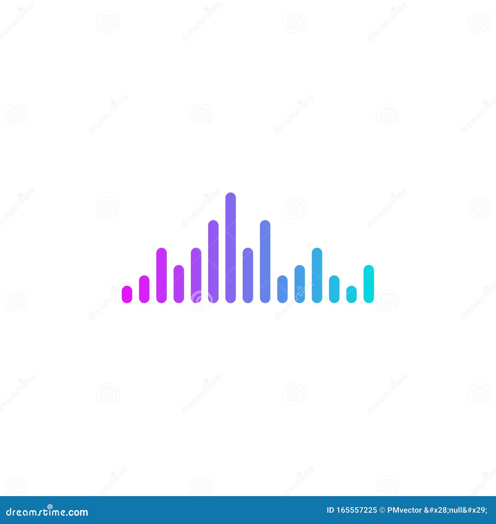 Multicolor Sound Audio Wave Object Icon Vector Background Stock Vector ...
