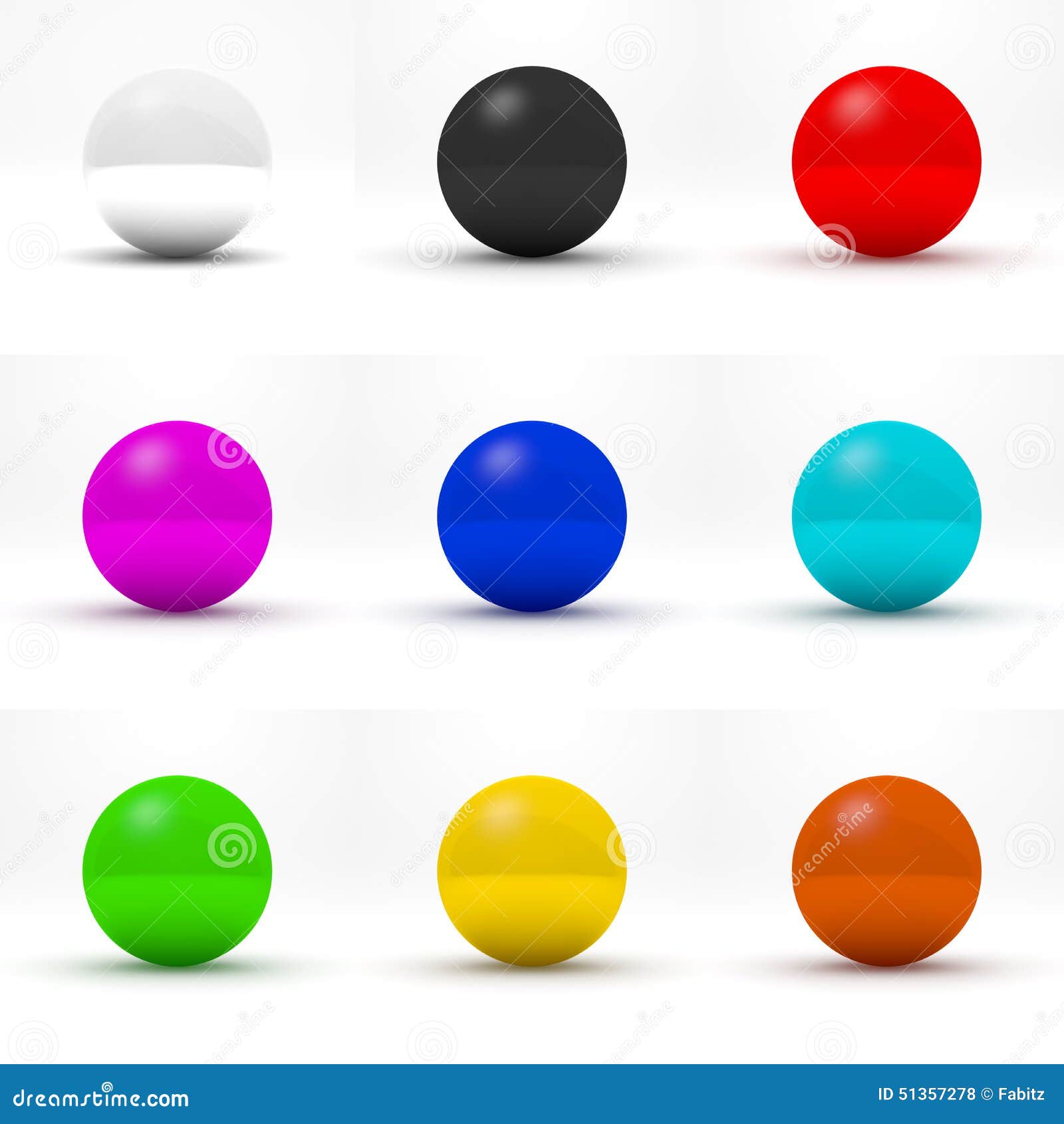 Multicolor spheres stock illustration. Illustration of blue - 51357278