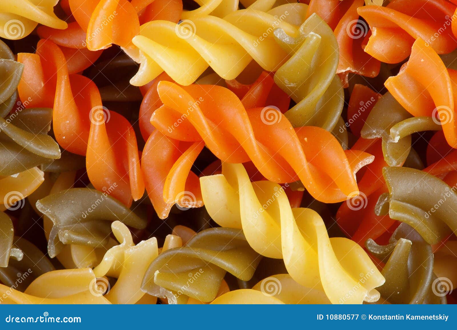 Multicolor Spiral Macaroni. Stock Image - Image of pattern, textured ...