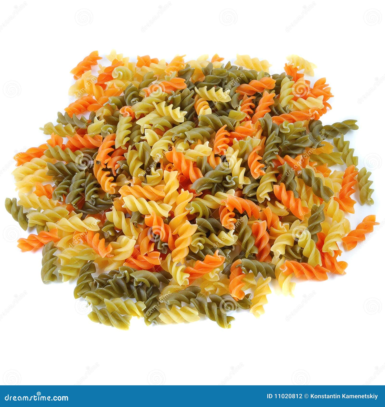 Multicolor Spiral Macaroni. Stock Photo - Image of pattern, objects ...