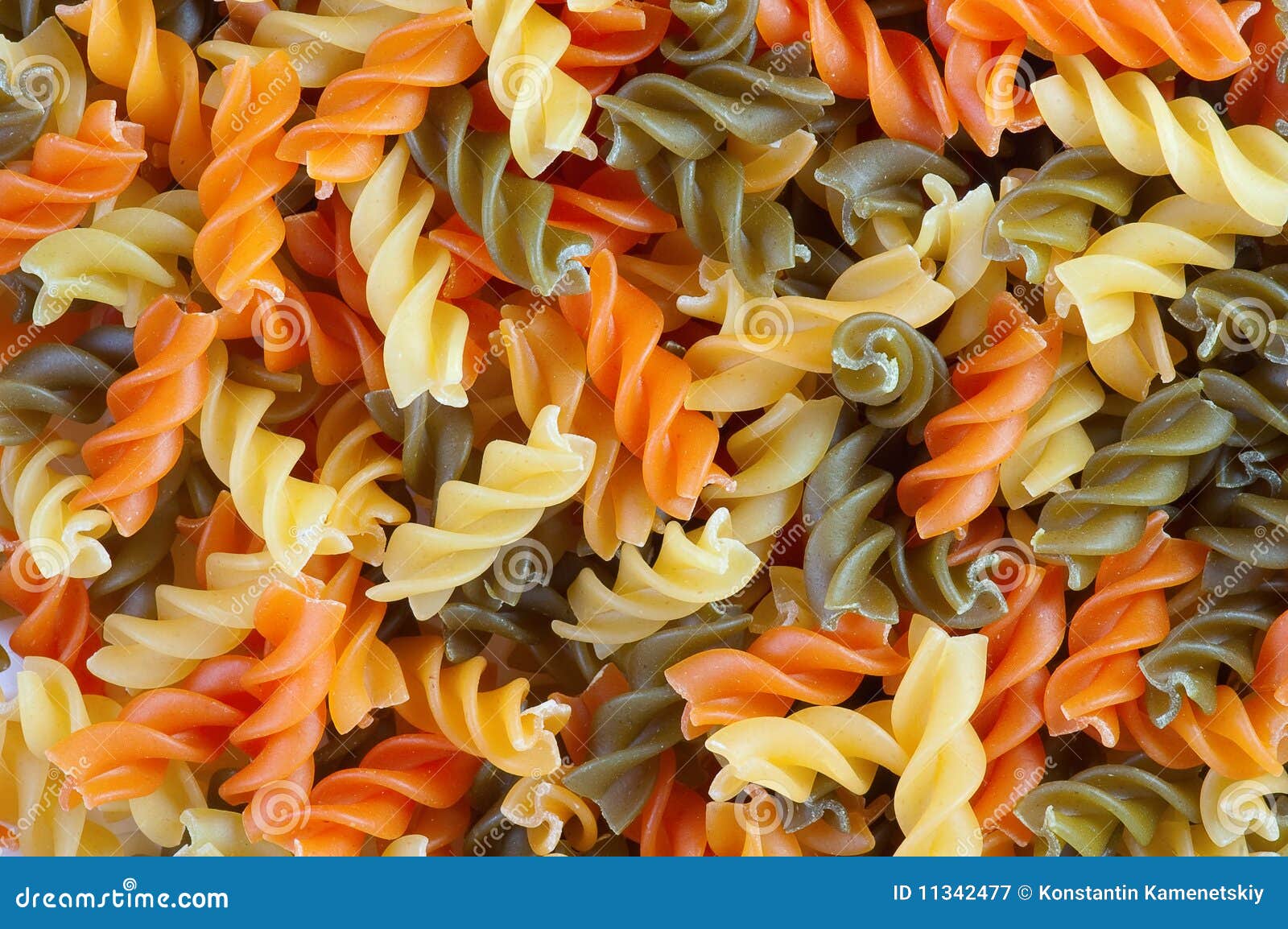 Multicolor spiral macaroni stock image. Image of italy - 11342477