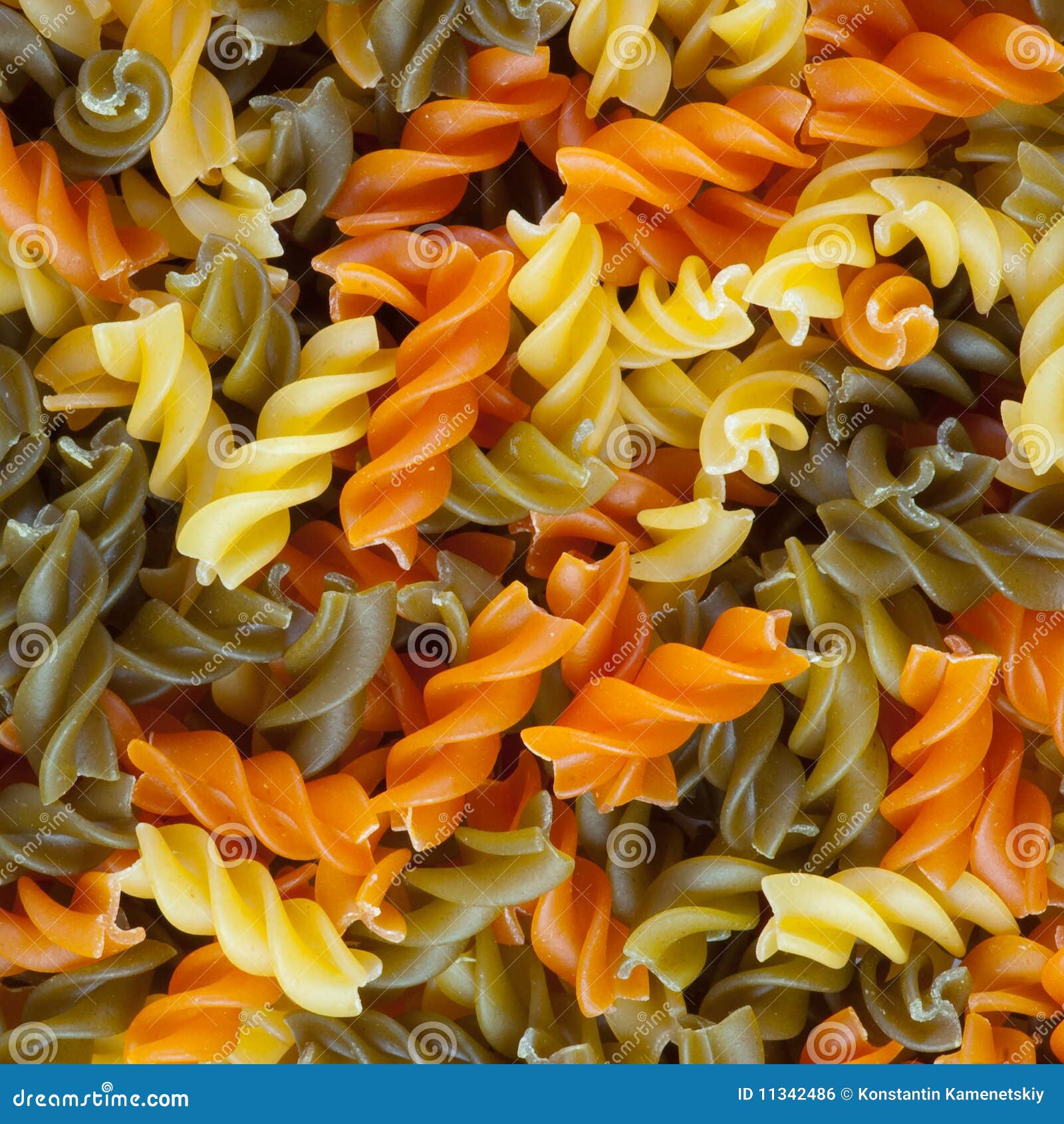 Spiral Macaroni Scattered On The Table Royalty-Free Stock Photo ...