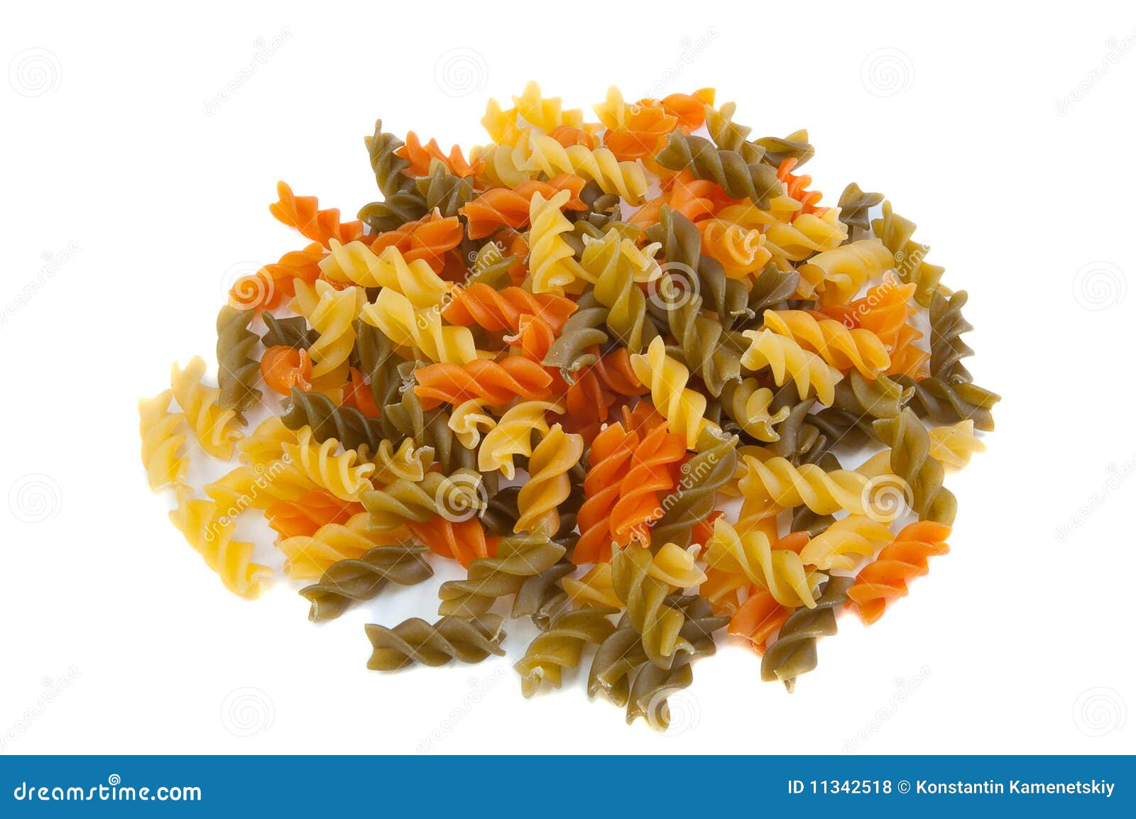 Multicolor Spiral Macaroni. Stock Photo - Image of foods, ingredient ...