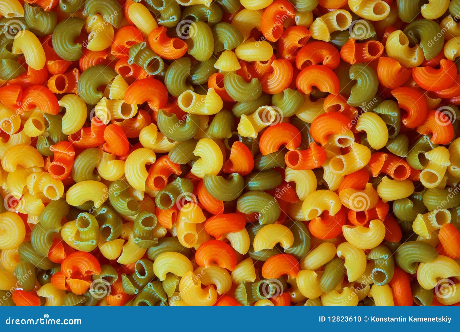 Multicolor Spiral Macaroni. Stock Photo - Image of spiral, macaroni ...