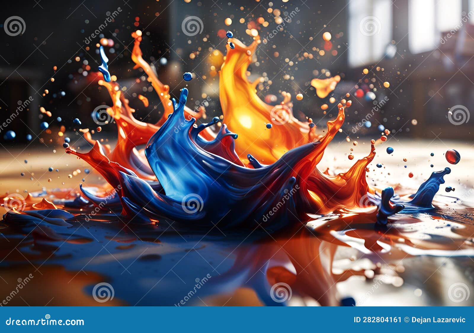 Multicolor splash stock illustration. Illustration of fantasy - 282804161