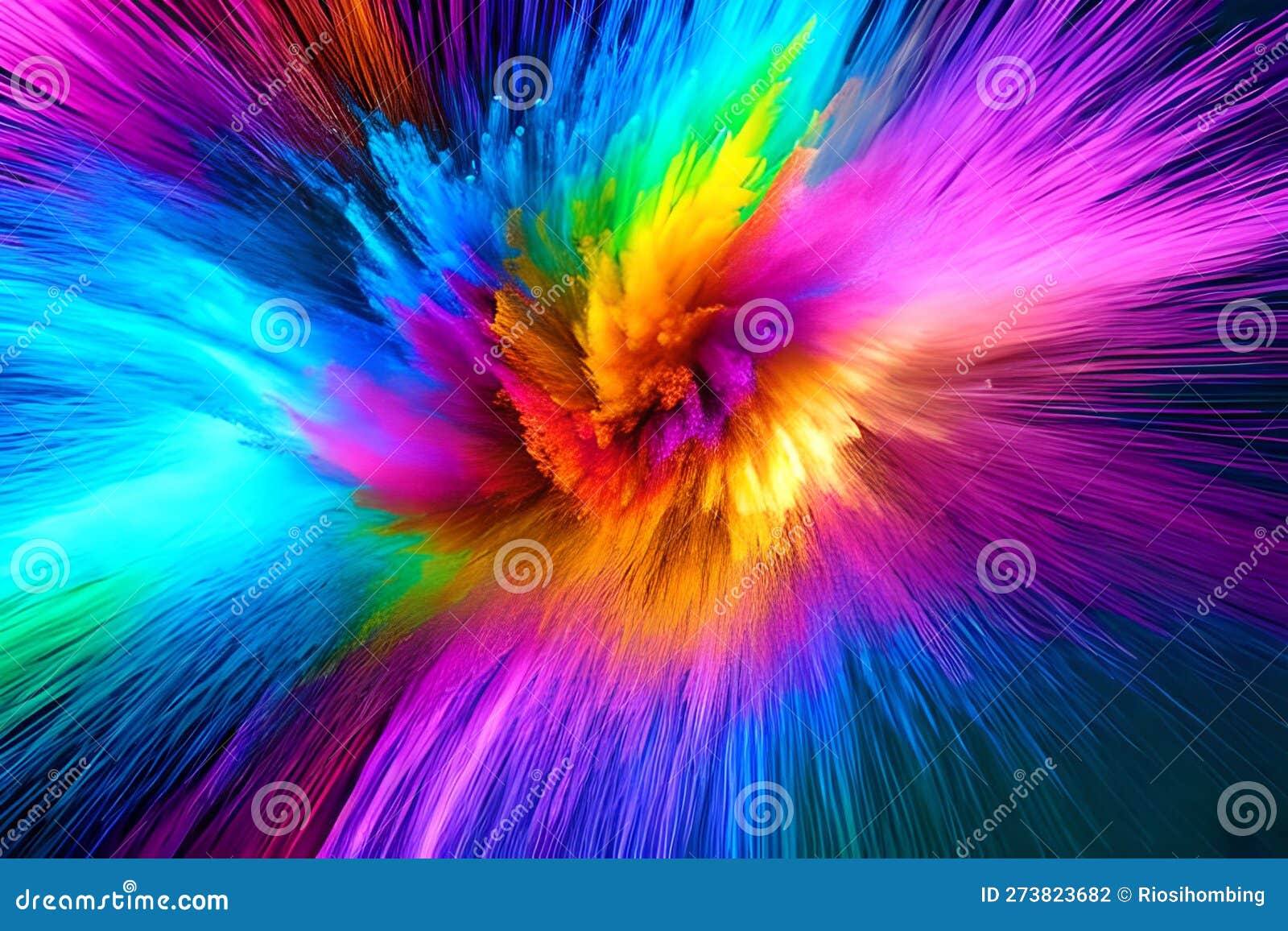 Multicolor Splash of Particles Festival of Colors Powder Burst ...
