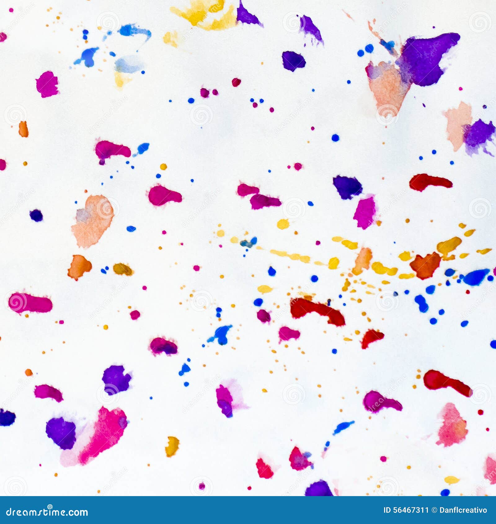 Multicolor Splatter Abstract Background Stock Image - Image of square ...