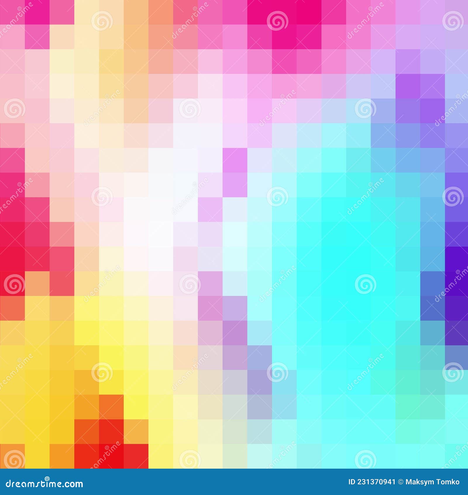 Multicolor Square Pattern. Quadrangle Background. Illustration. Eps 10 ...