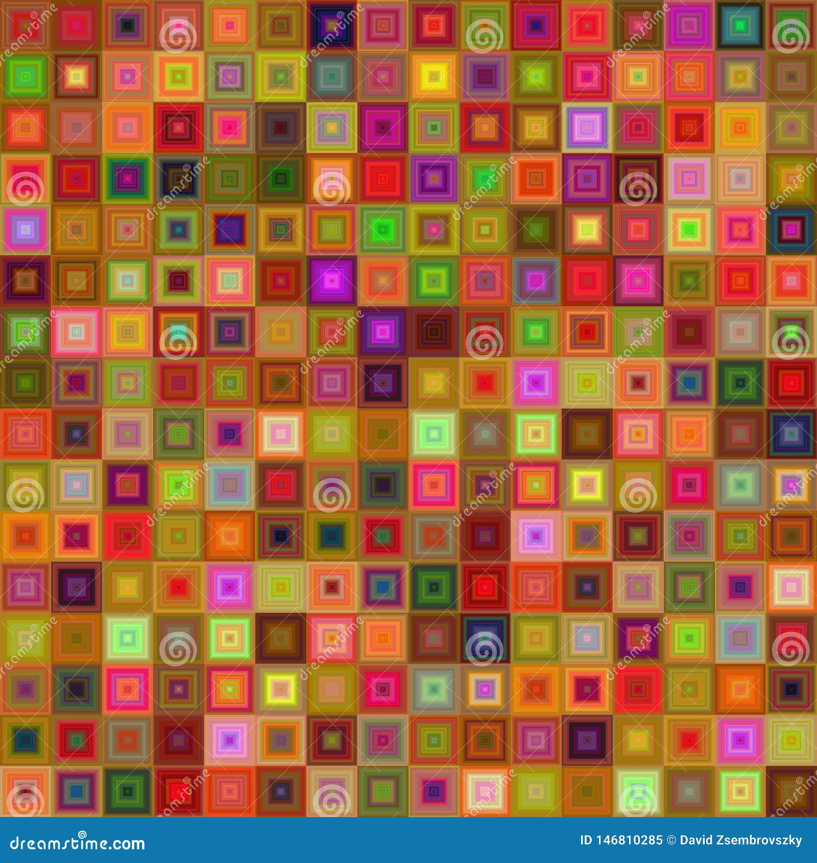 Multicolor Square Tile Mosaic Background Stock Vector - Illustration of ...