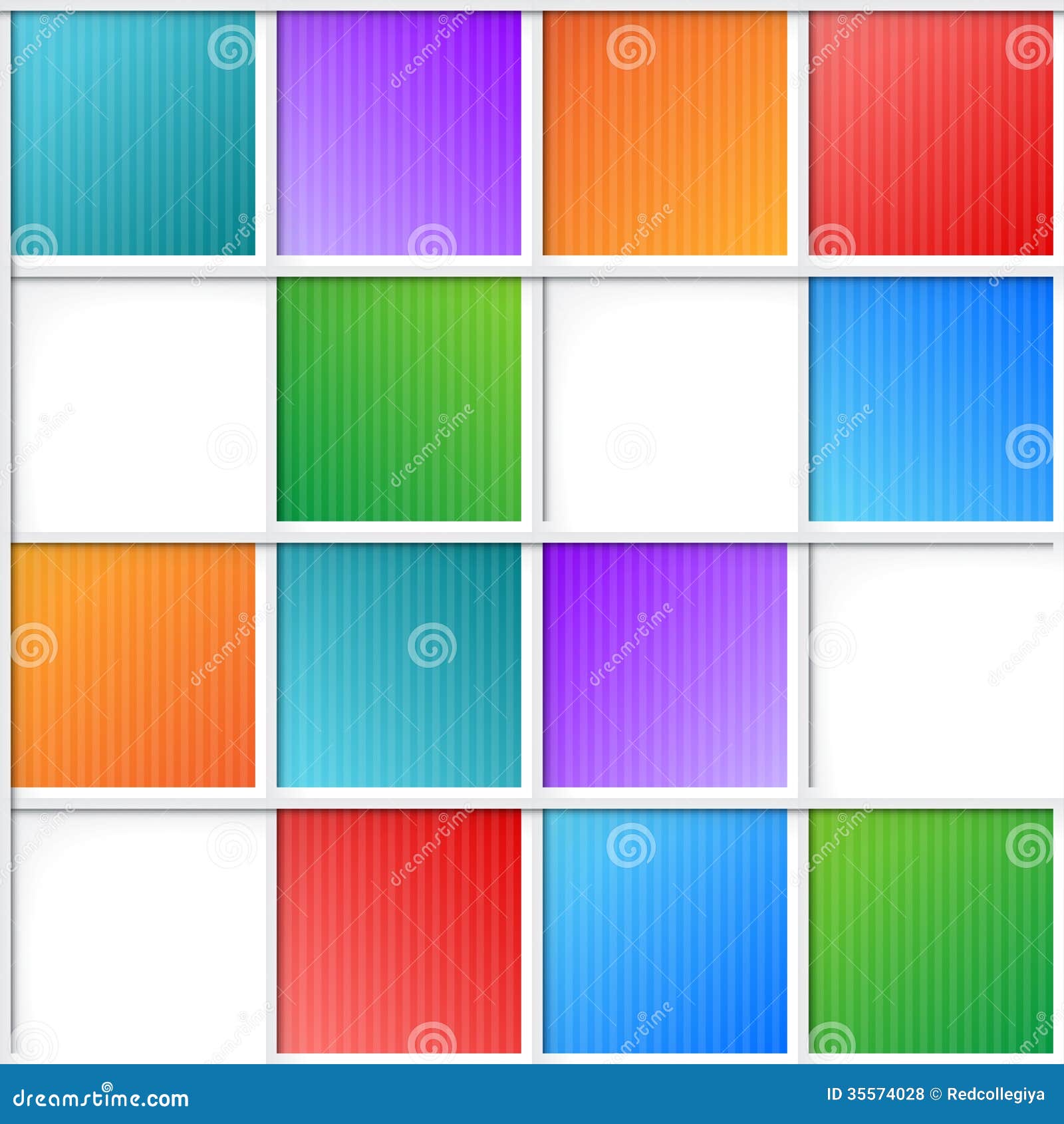 Multicolor squares stock vector. Illustration of squared - 35574028
