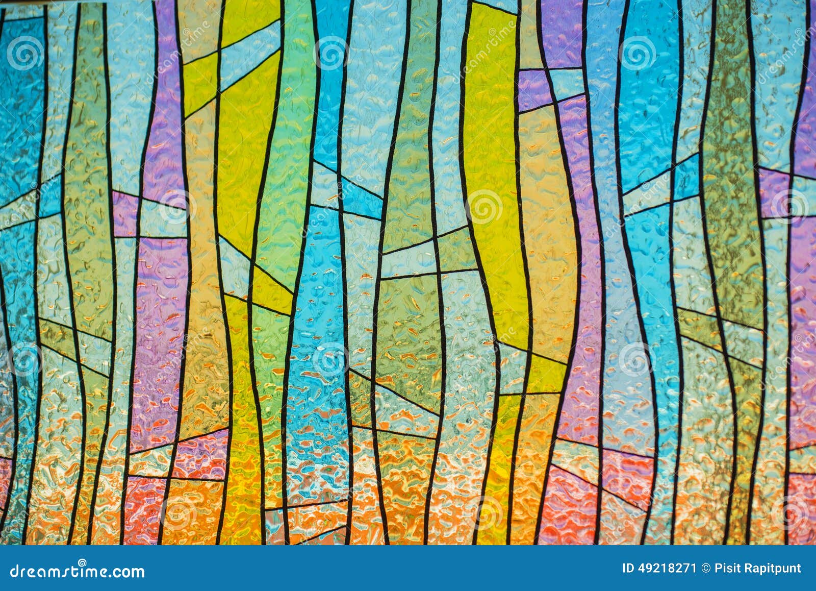 Multicolor Stain-glass Wallpaper Background Stock Image - Image of ...