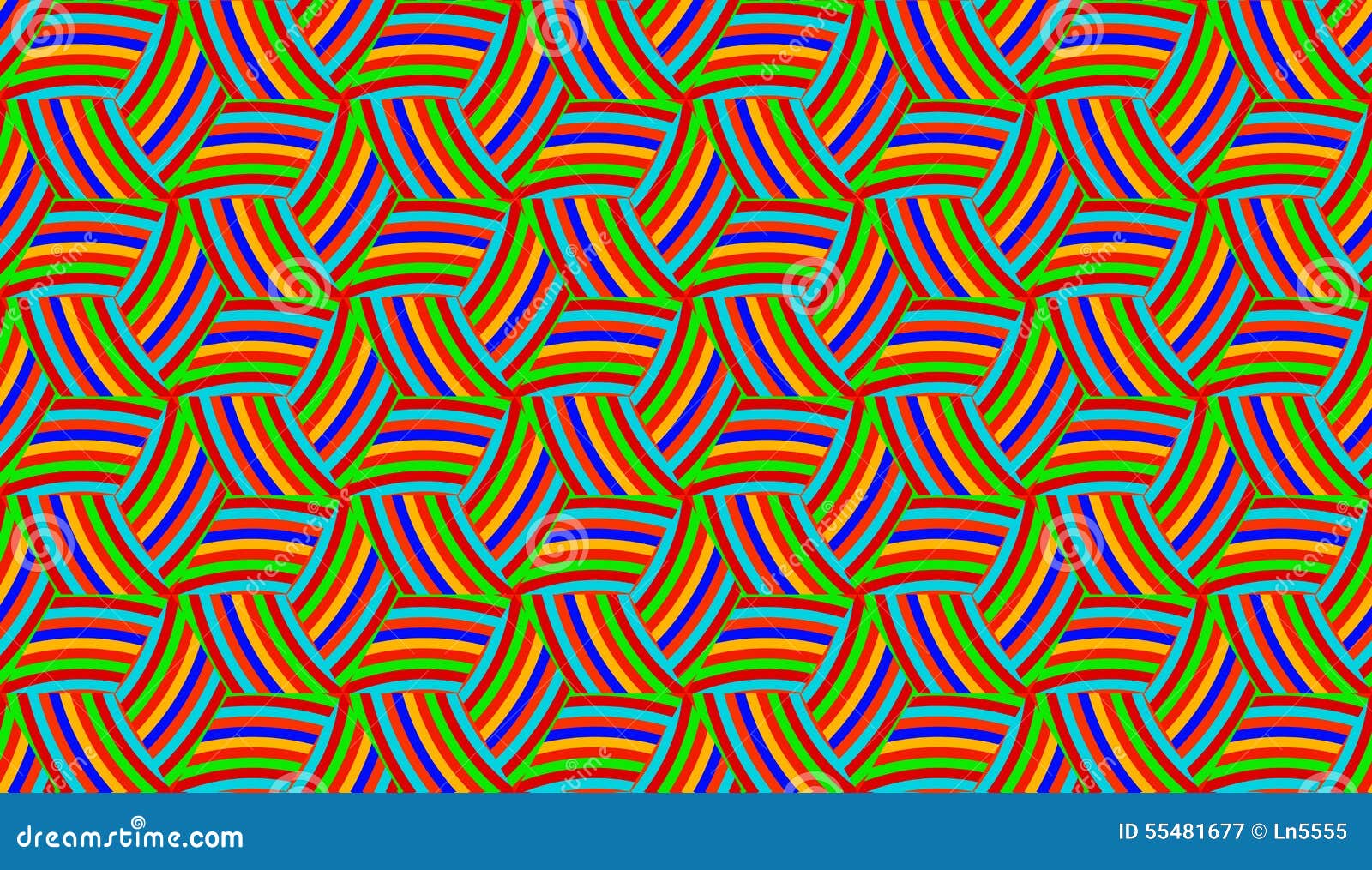 Multicolor Striped Cube Seamless Pattern Stock Vector - Illustration of ...