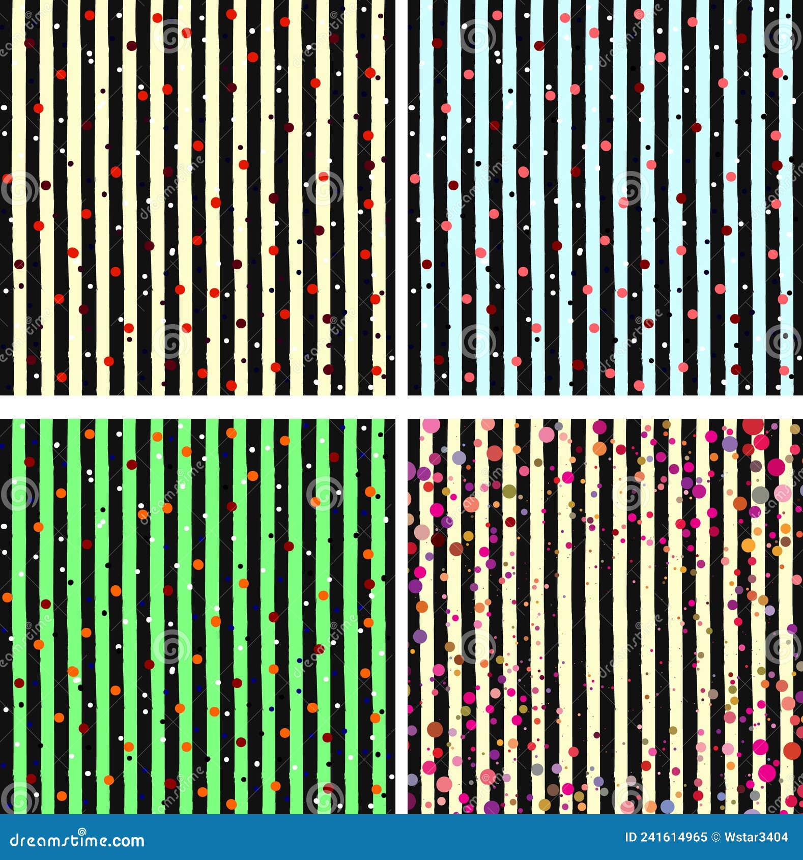 Multicolor Striped Names Of Days Of The Week Handwritten In English ...