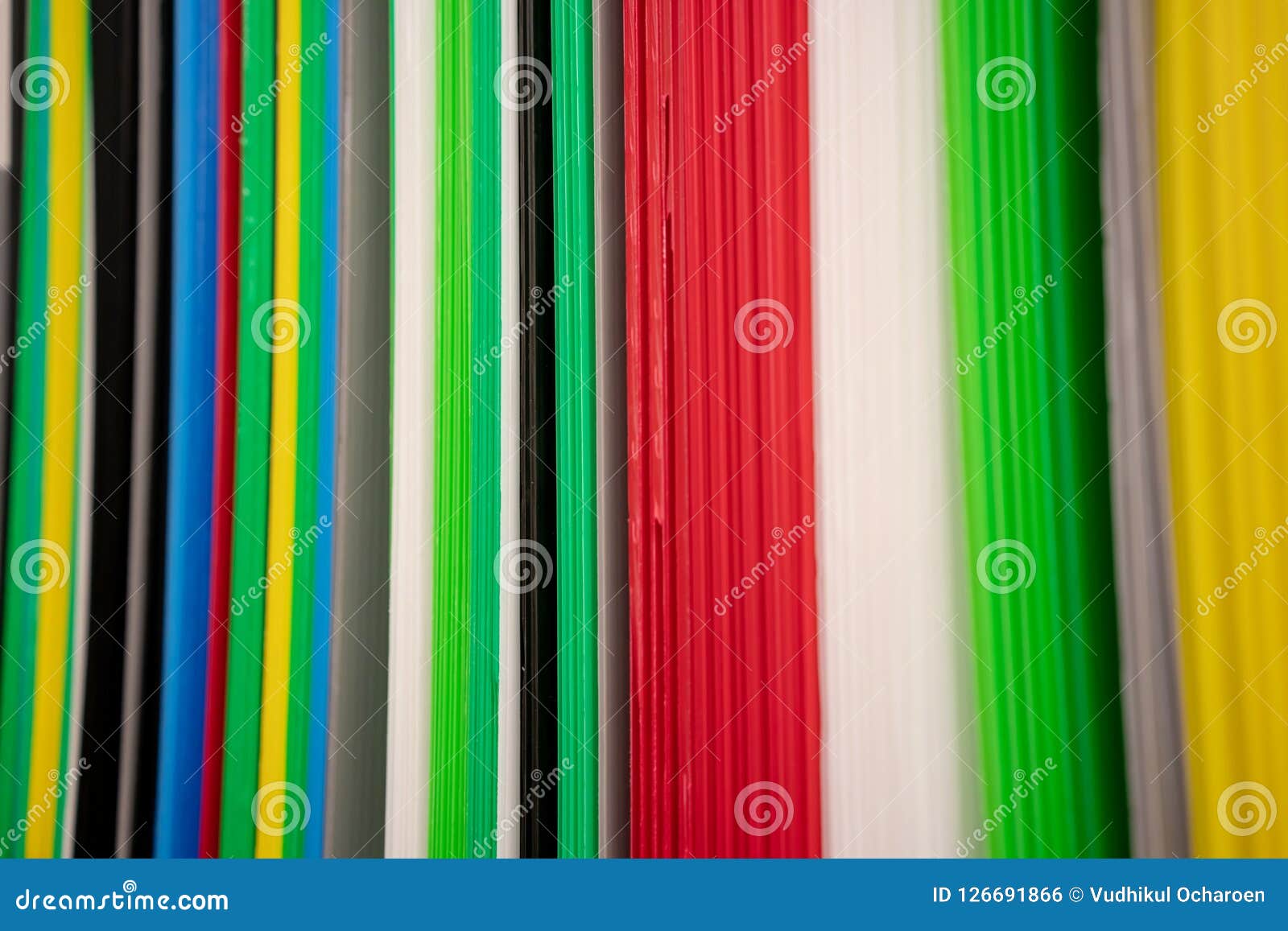 Multicolor Stripes of Future Board in Vertical for Background. Stock ...