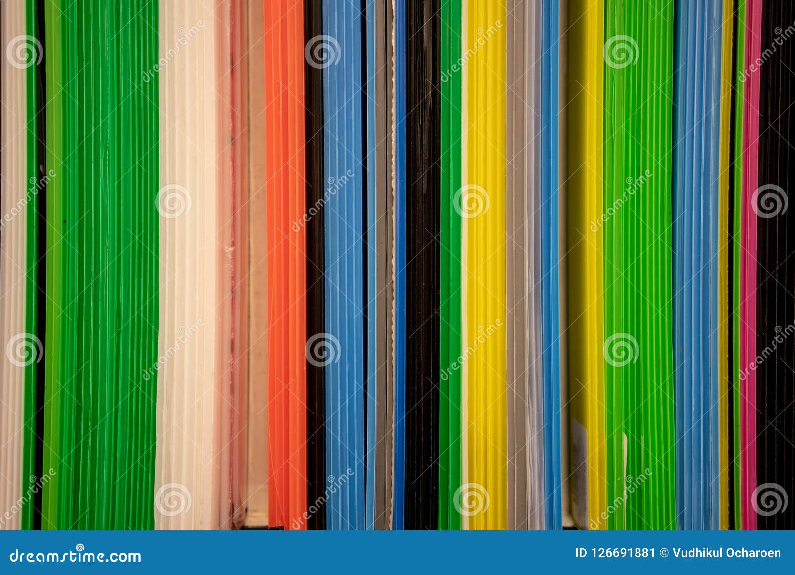 Multicolor Stripes of Future Board in Vertical for Background. Stock ...