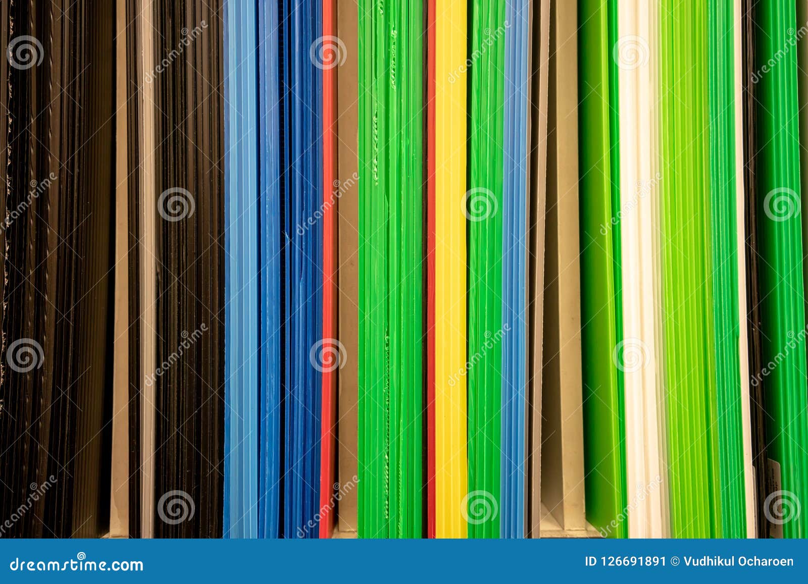 Multicolor Stripes of Future Board in Vertical for Background. Stock ...
