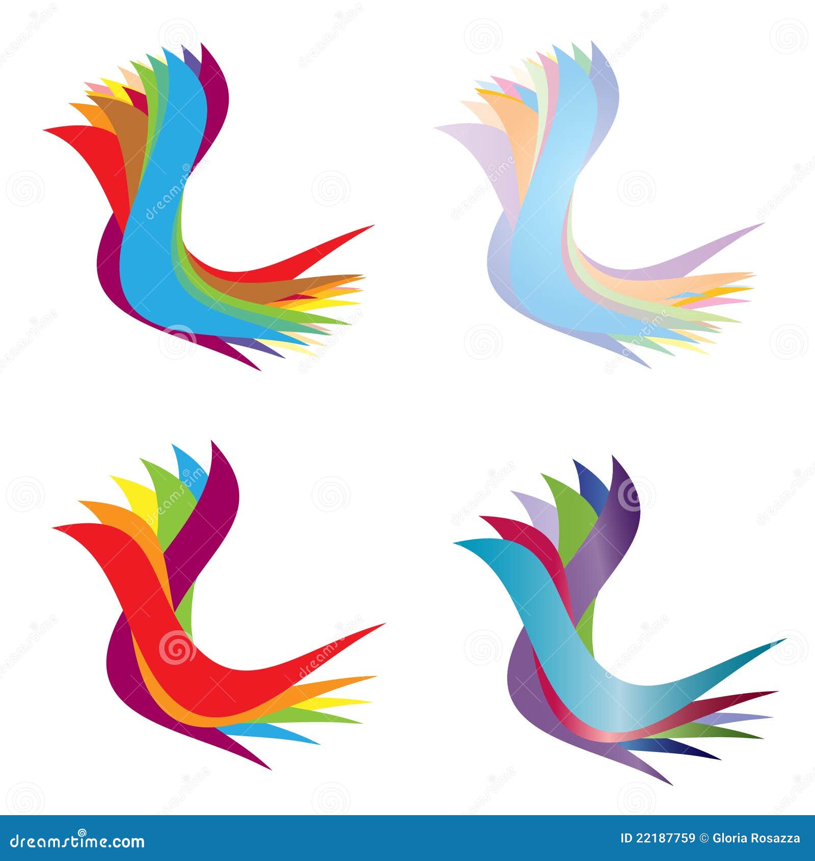 Multicolor stripes logo stock vector. Illustration of diversity - 22187759