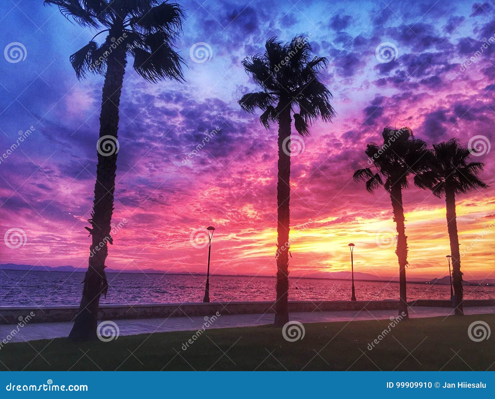 Multicolor Sunset stock photo. Image of sunset, amazing - 99909910