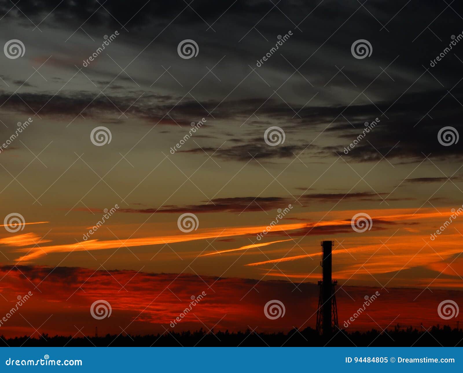 Multicolor sunset stock image. Image of dark, orange - 94484805