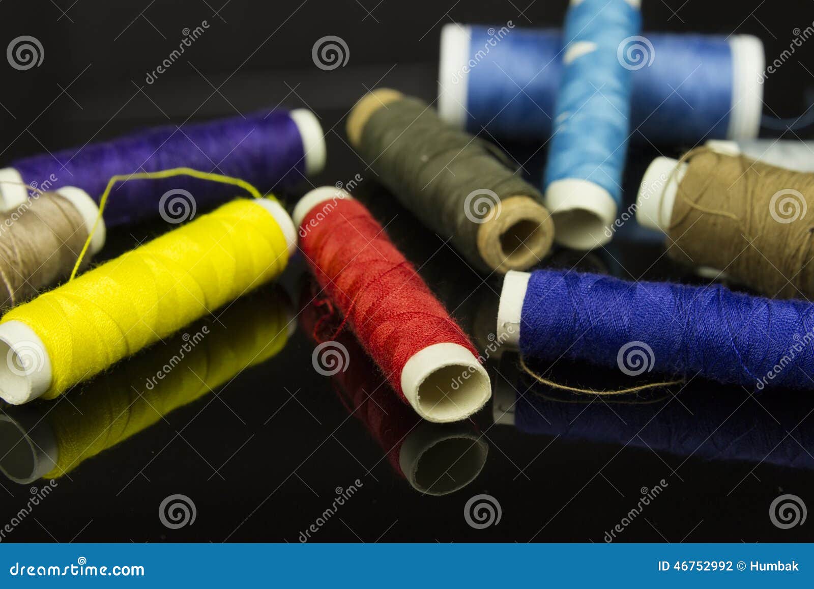 Multicolor thread stock photo. Image of thread, macro - 46752992
