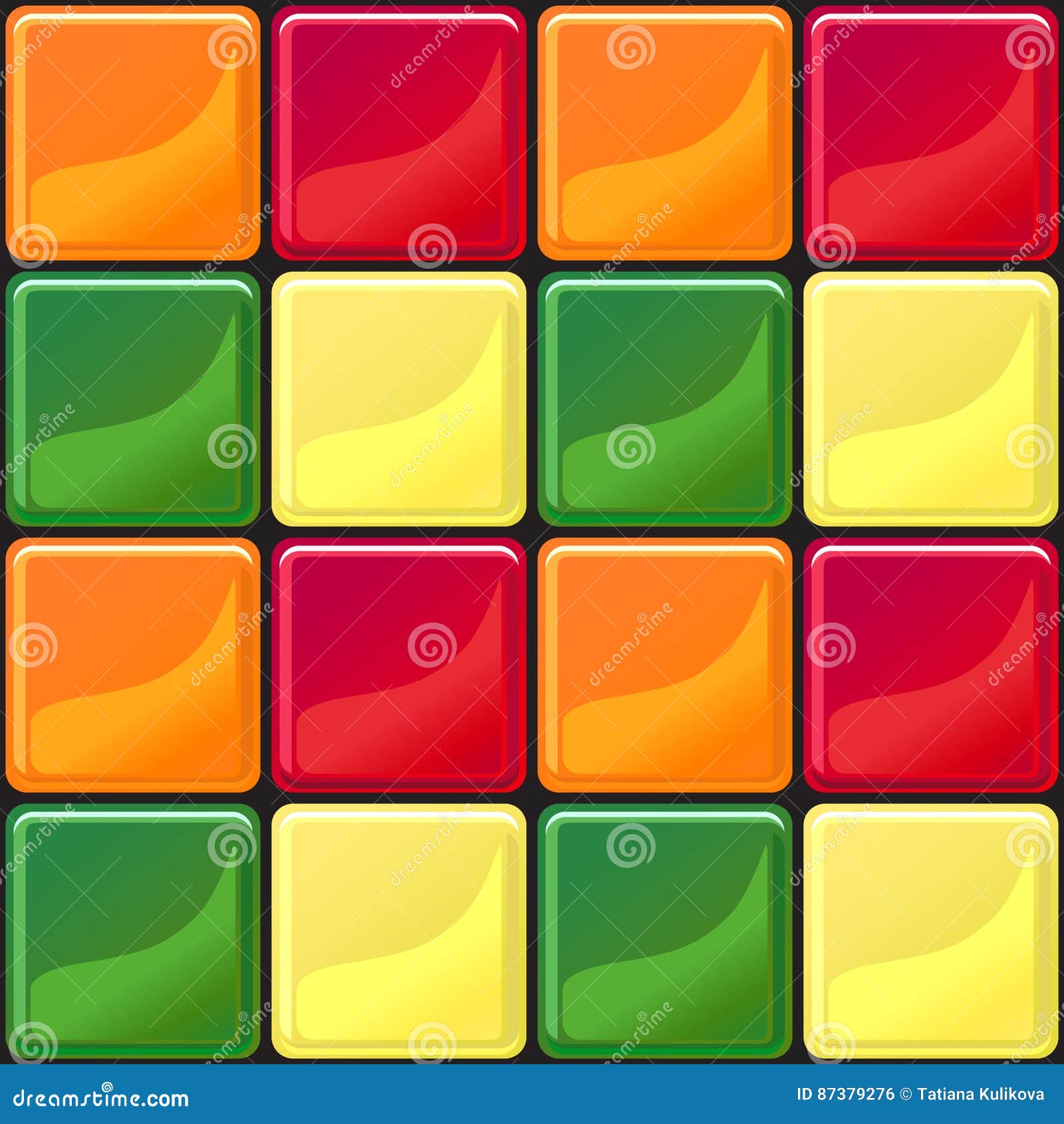 Multicolor Tiles Texture Seamless Vector Illustration Stock Vector ...