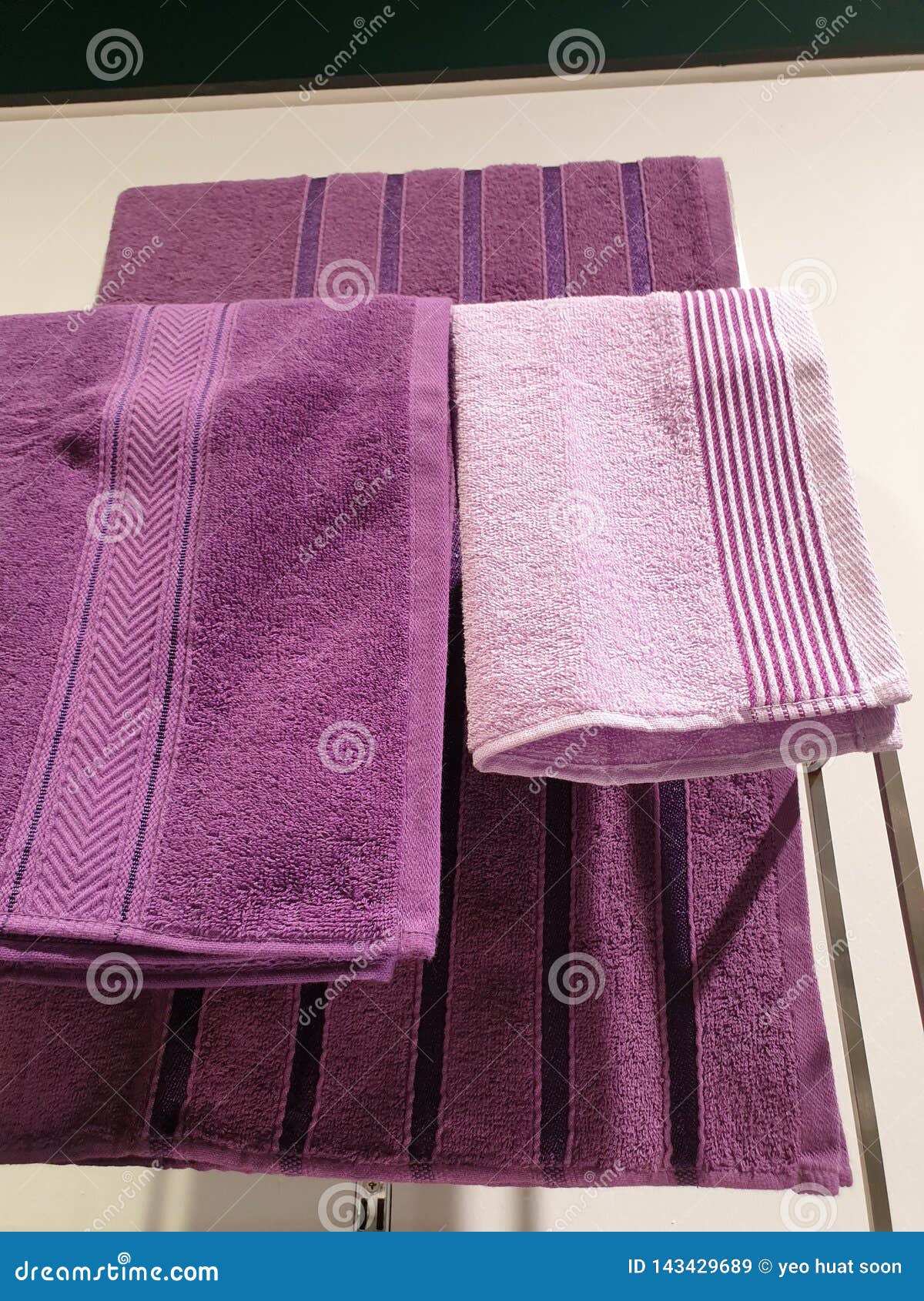 The multicolor of towels stock image. Image of highquality - 143429689