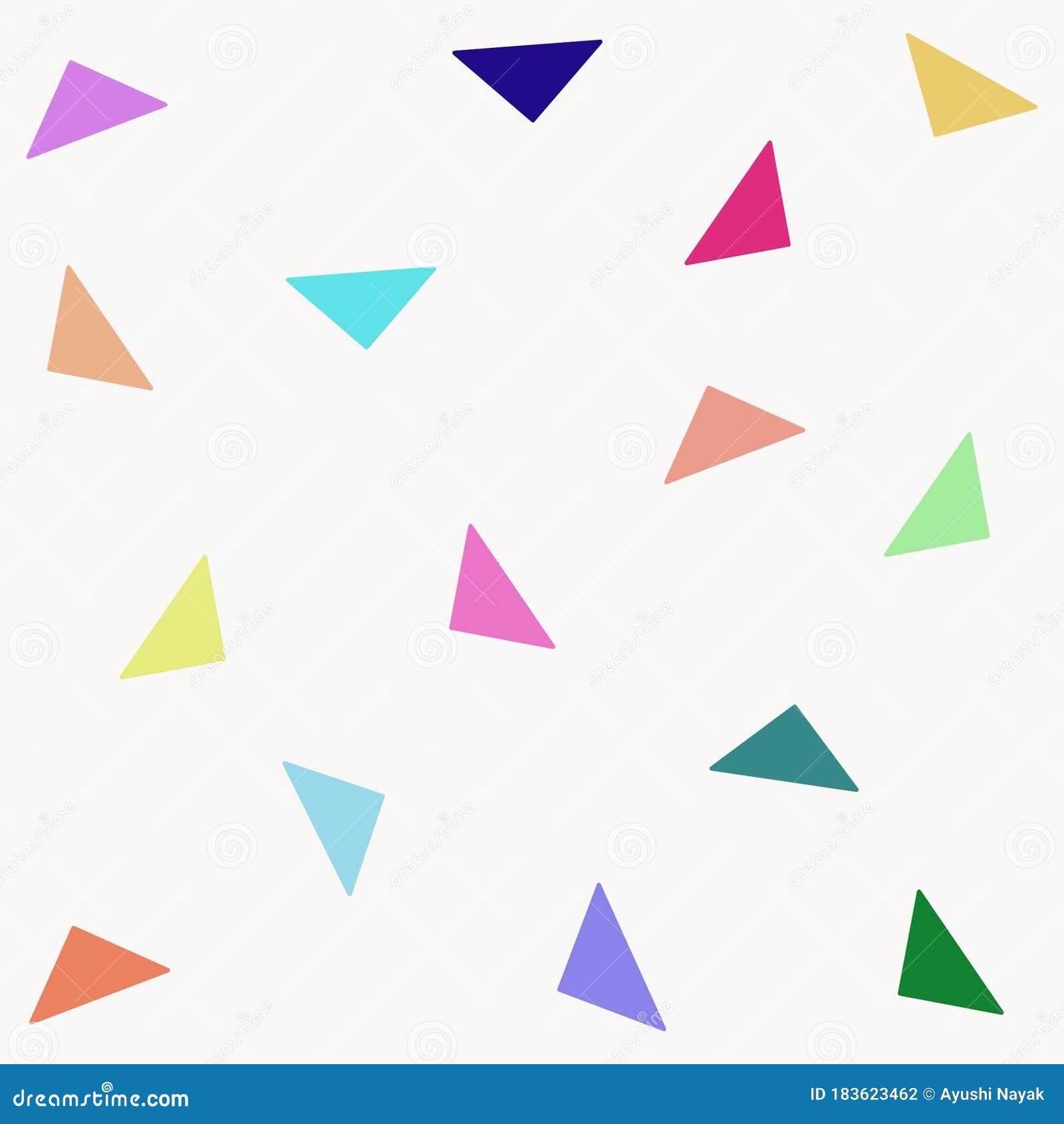 Multi Color Triangles Design Illustration Stock Illustration ...