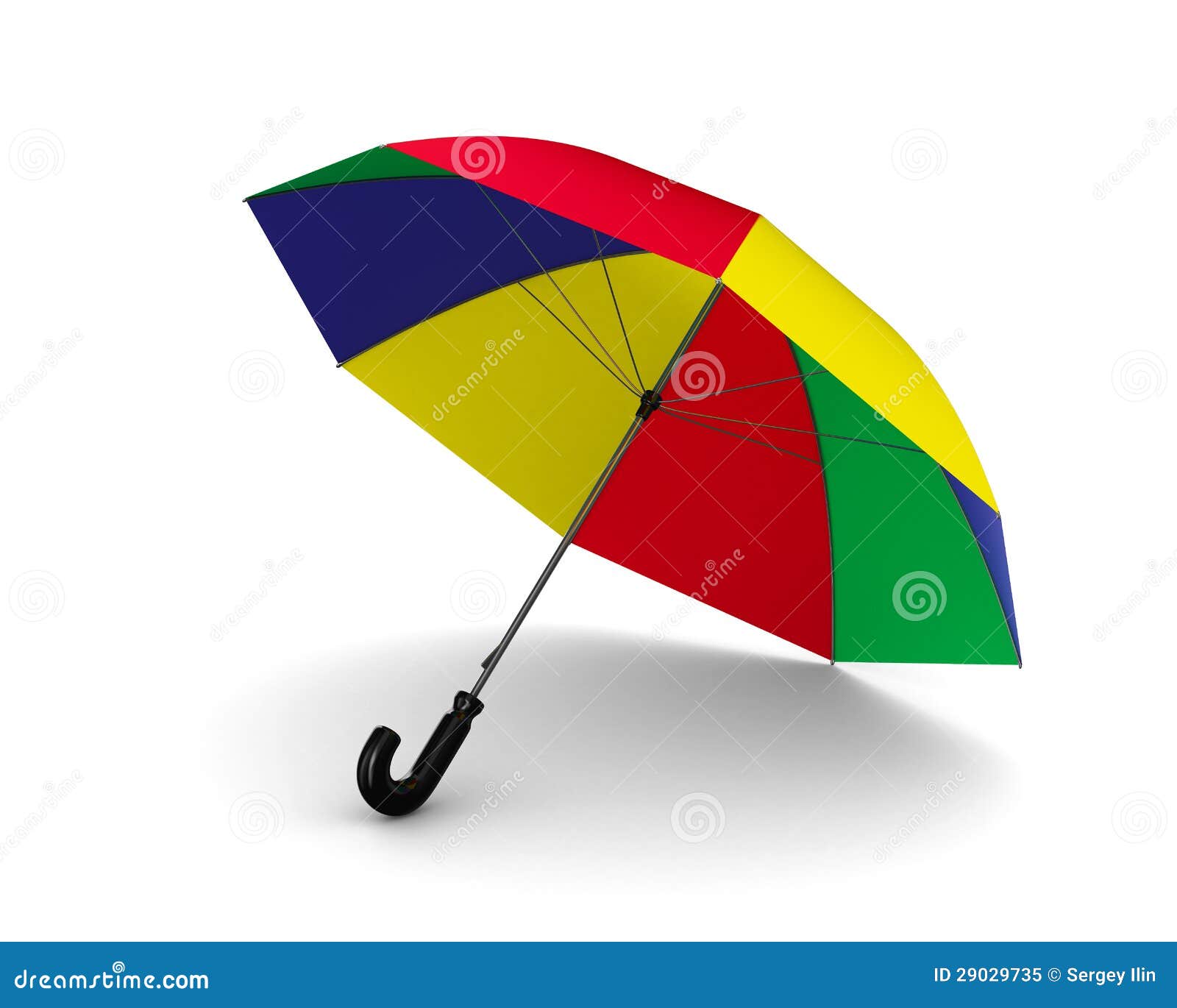 Multicolor Umbrella On White Background Royalty Free Stock Photo ...