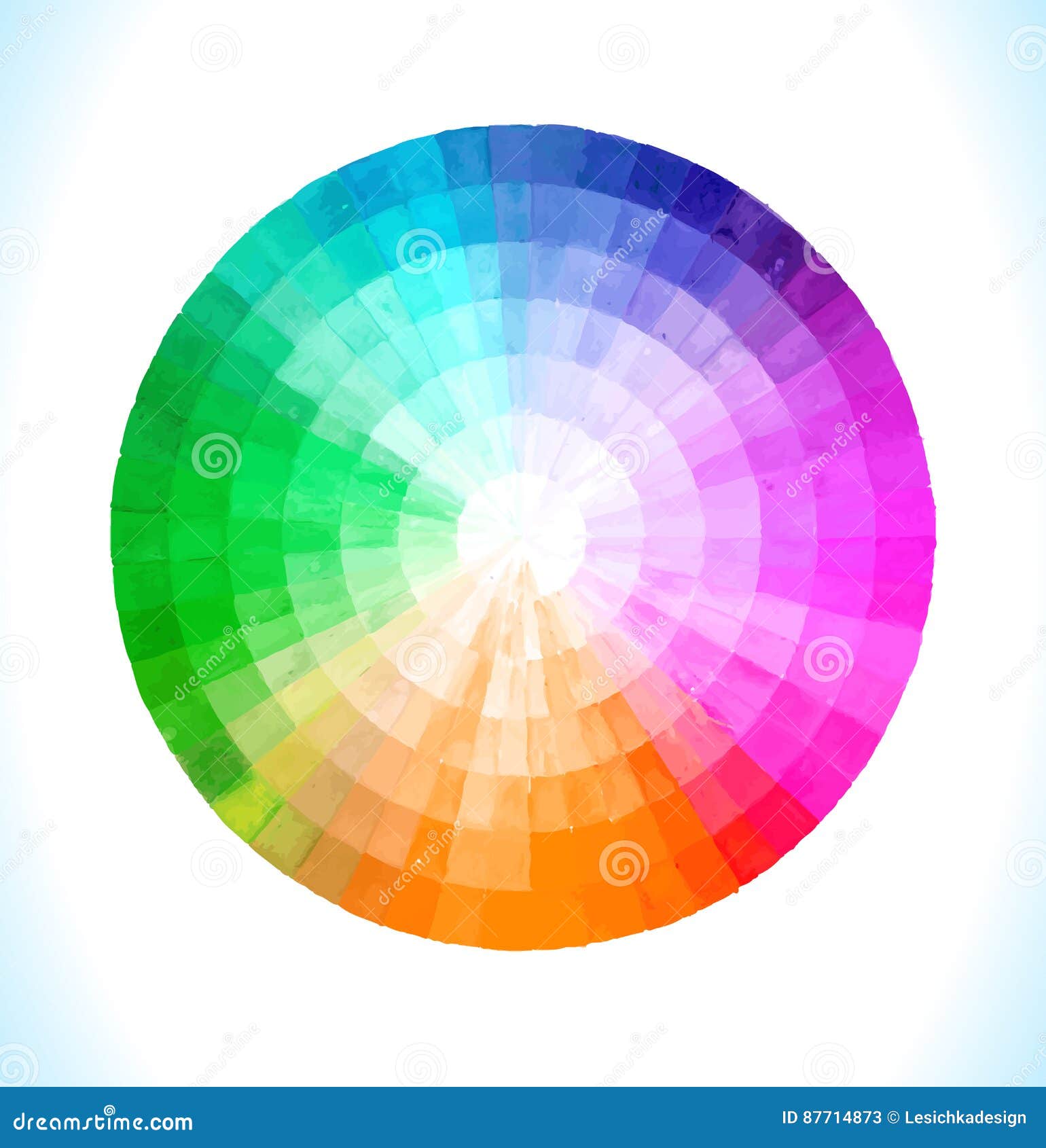 Multicolor Vector Spectral Circle Stock Vector - Illustration of ...