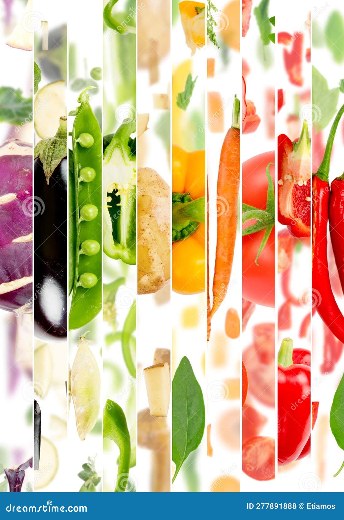 Multicolor Vegetable Abstract Stripe Mix Stock Photo - Image of food ...