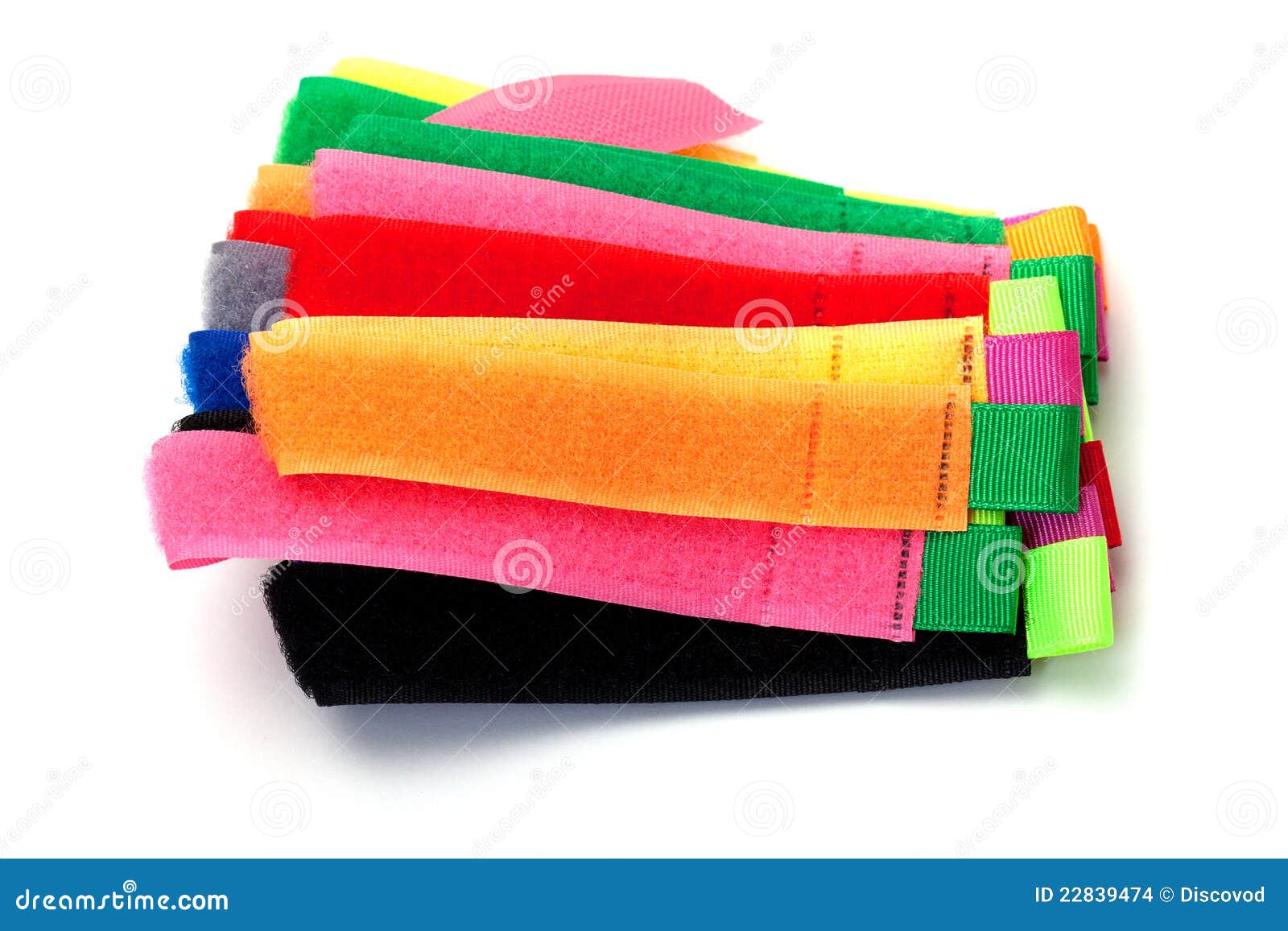 Multicolor velcro straps stock photo. Image of join, force - 22839474