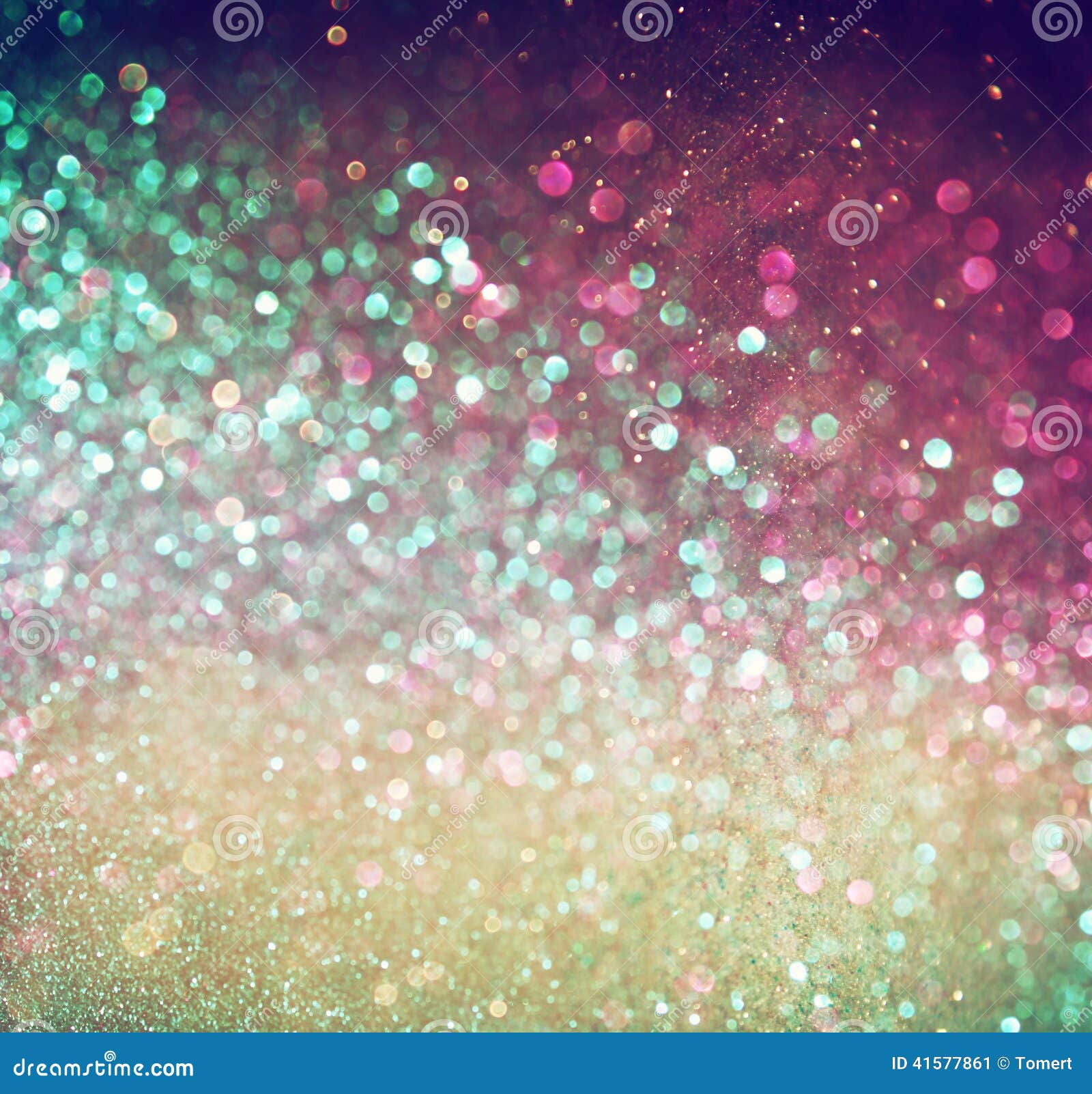 Multicolor Vintage Style Bokeh Lights. Defocused Abstract Background ...