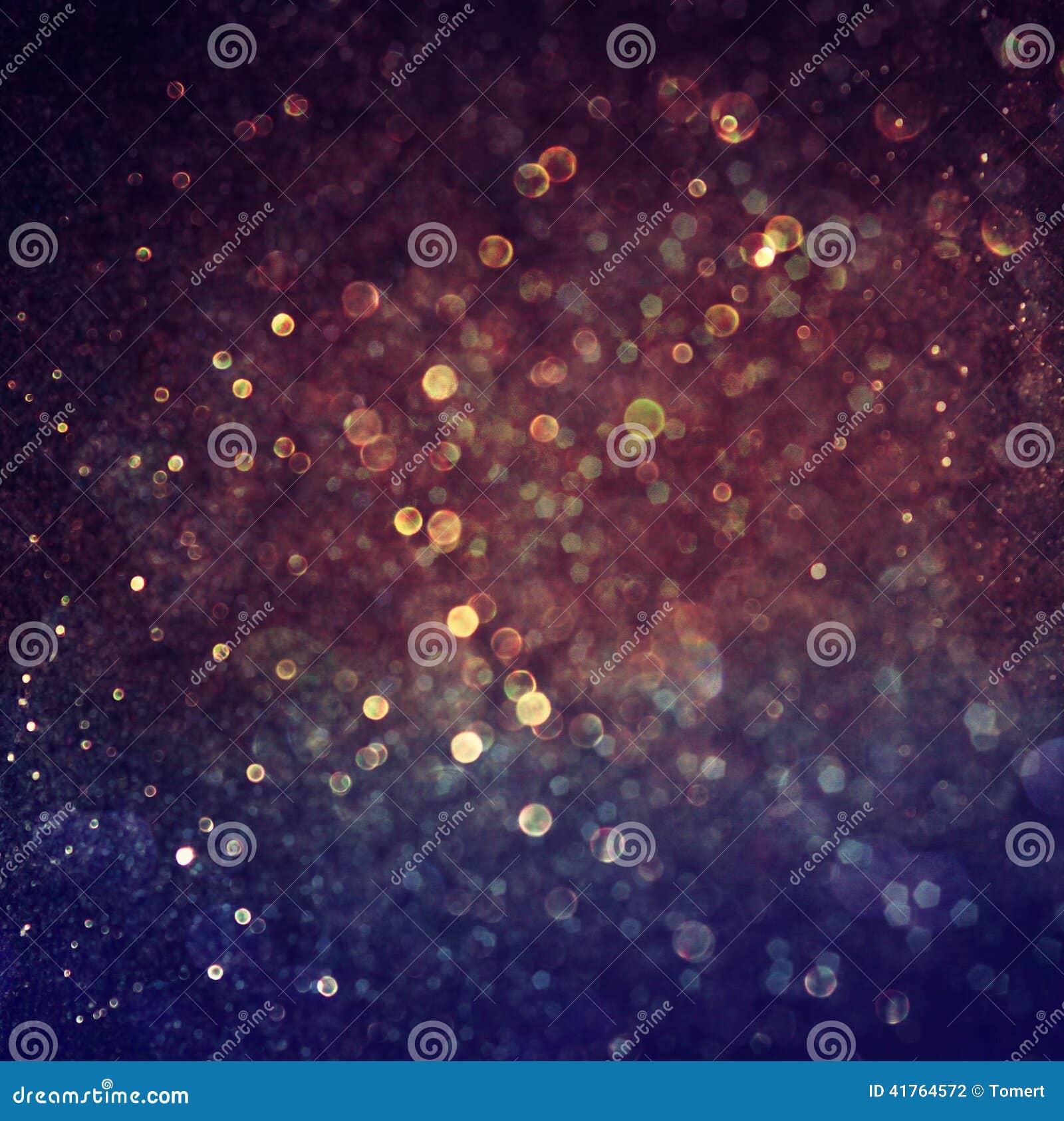 Multicolor Vintage Style Bokeh Lights. Defocused Abstract Background ...