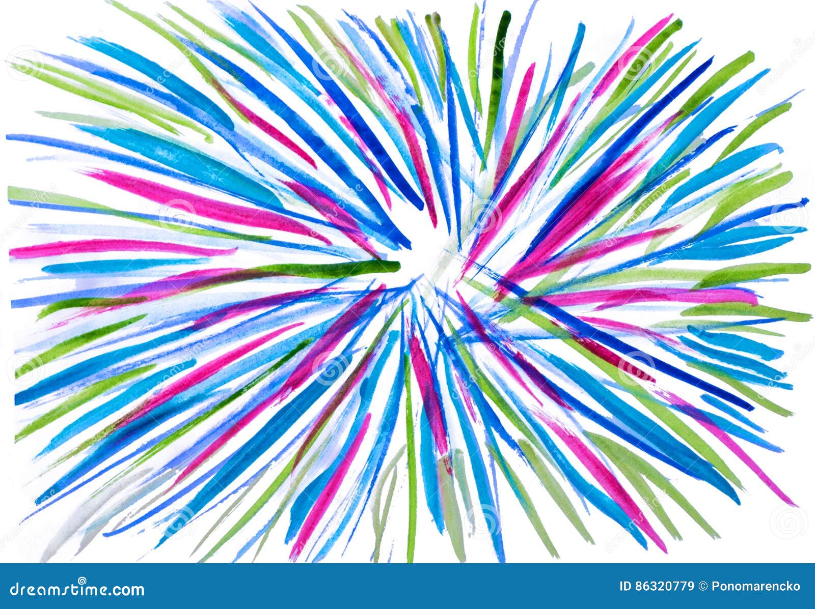 Multicolor Watercolor Abstract Handmade Lines Stock Image - Image of ...