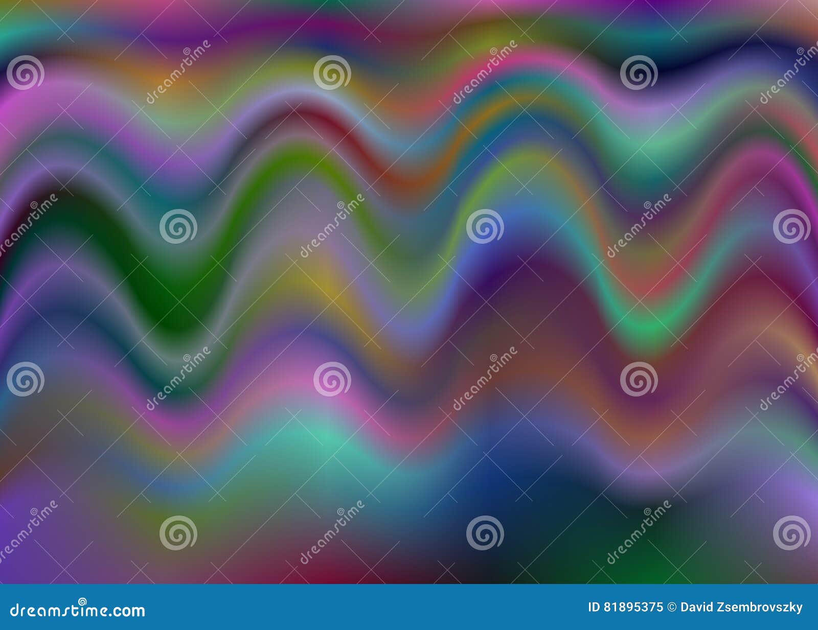 Multicolor wave background stock vector. Illustration of graphic - 81895375