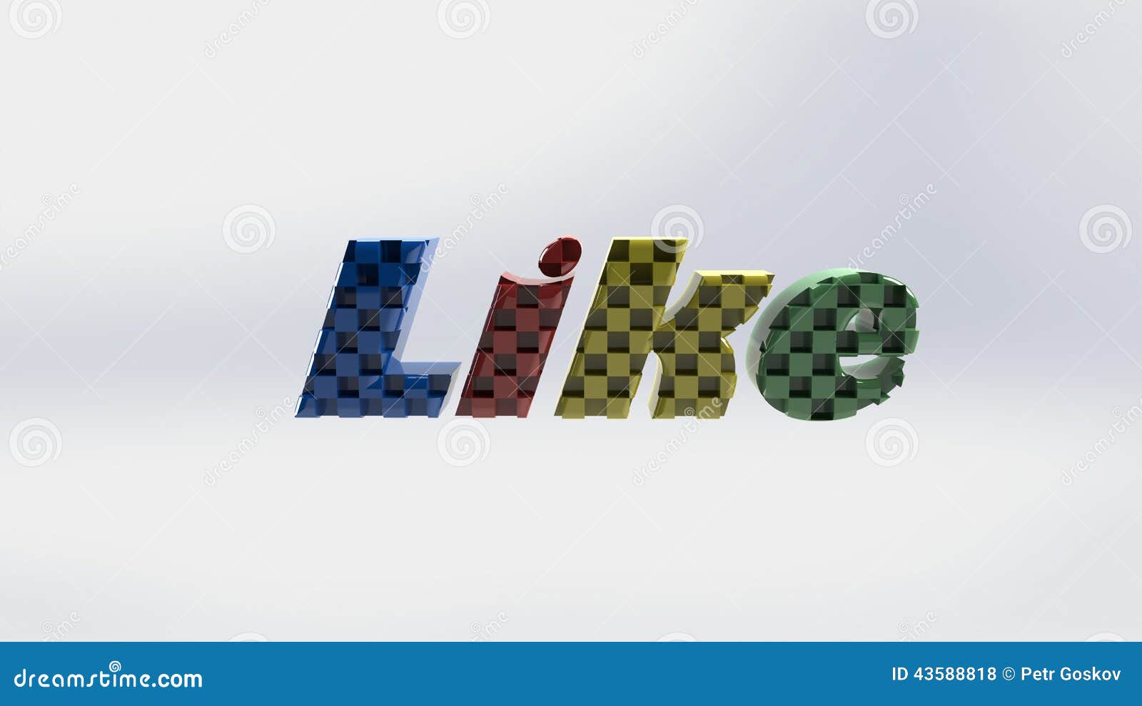 Multicolor Word Like on White Background Stock Illustration ...