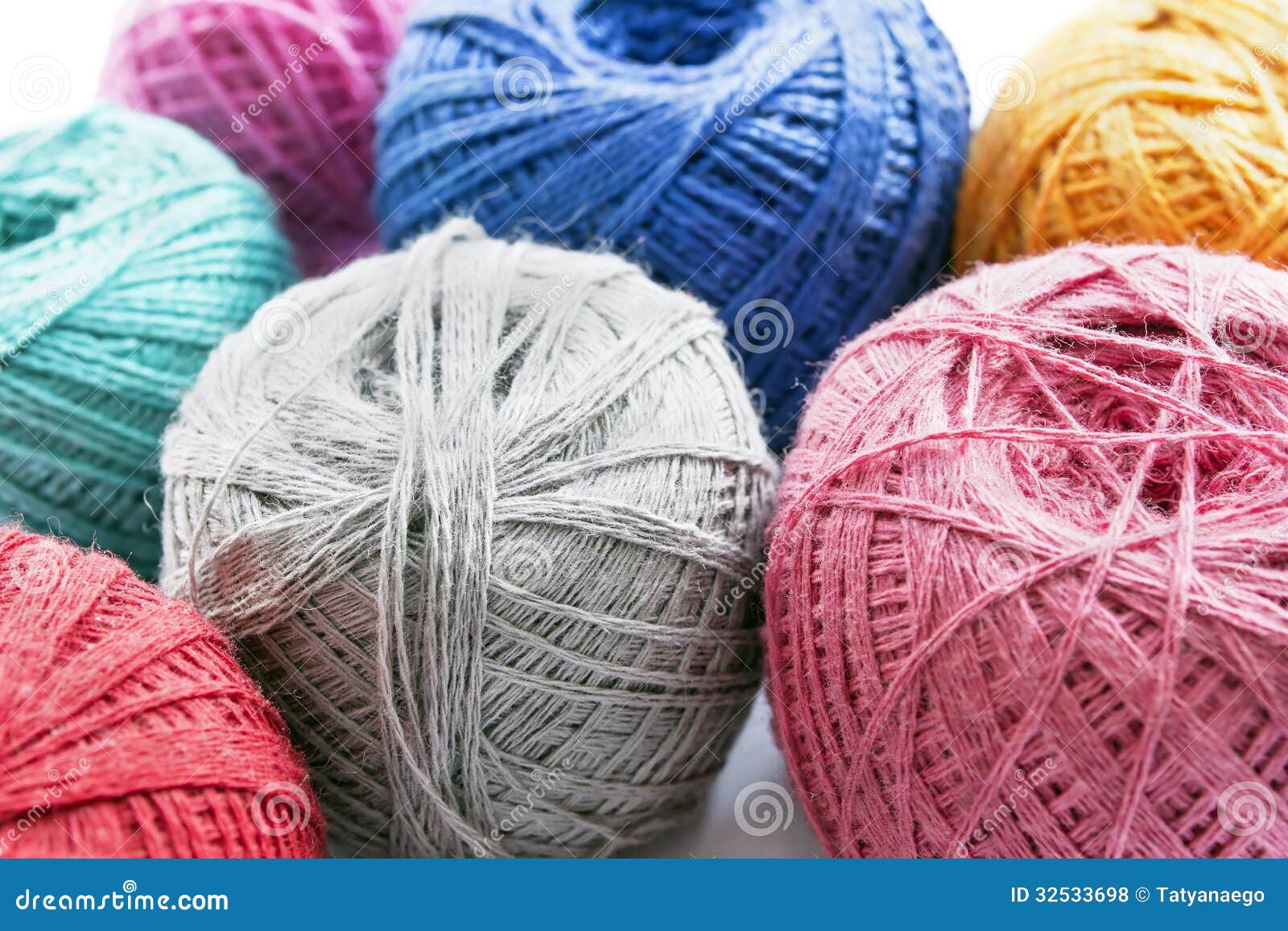Multicolor yarn stock photo. Image of haberdashery, hobbies - 32533698