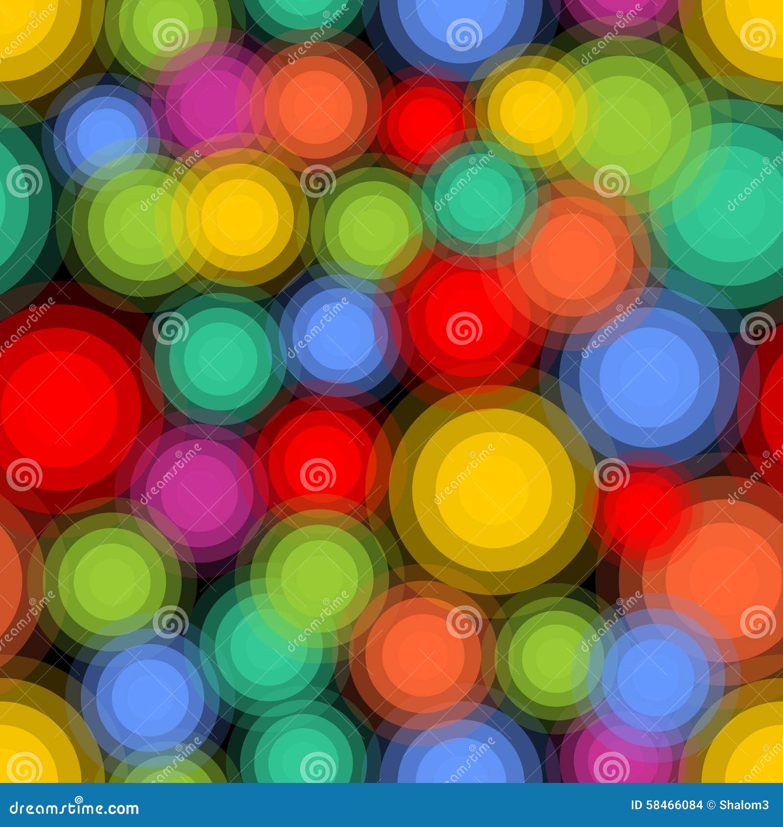 Multicolored Abstract Background with Circle Patterns in Vibrant Colors ...