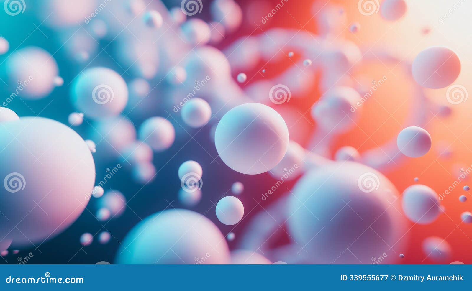 Multicolored Abstract Background with a 3D Model of a Lipid Molecule ...
