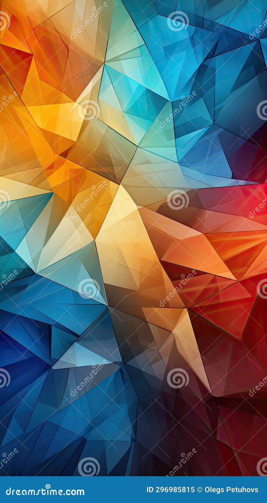 A Multicolored Abstract Background with a Red, Yellow, Blue, and Orange ...