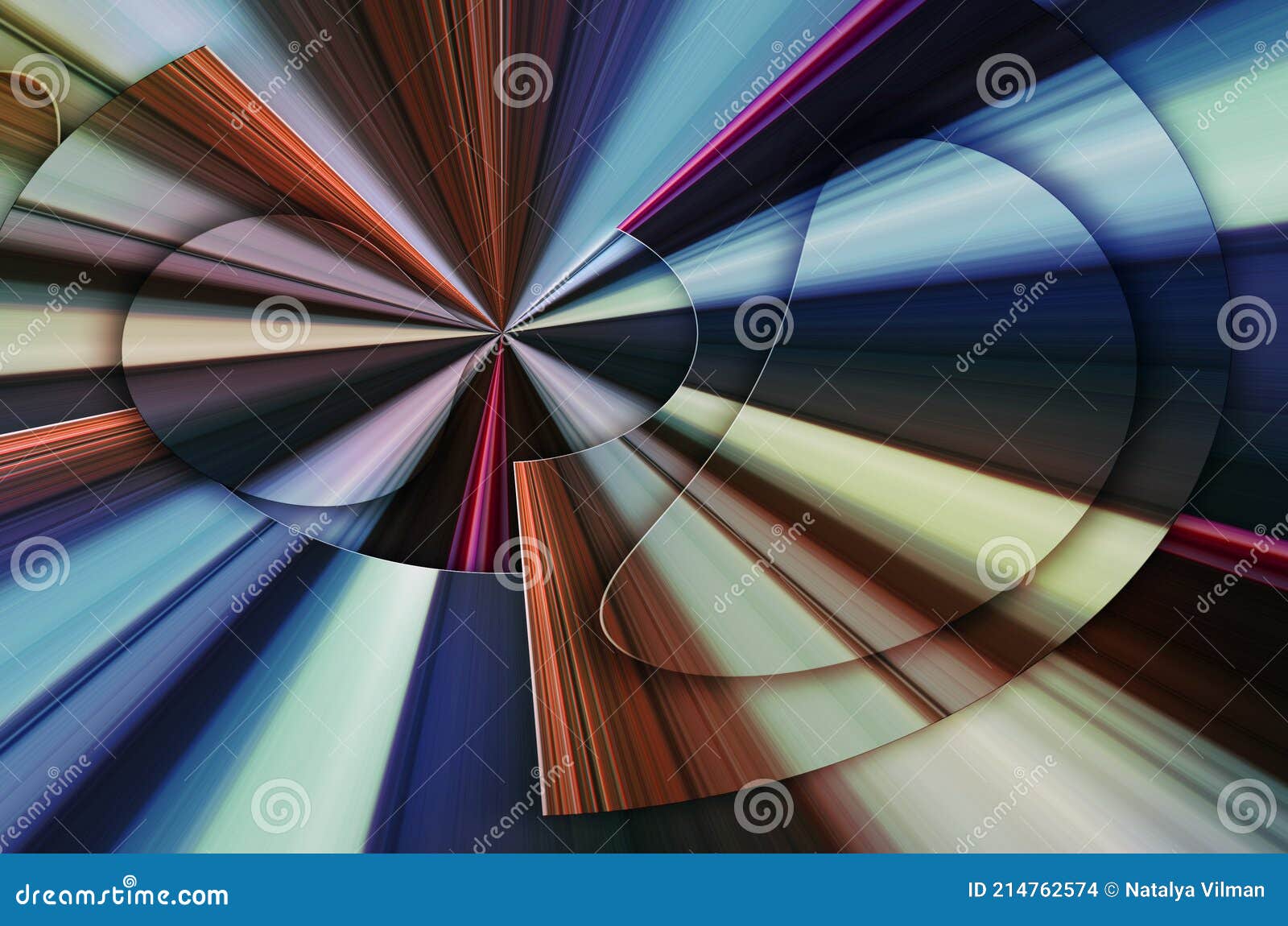 Multicolored Abstract Background. Volumetric Figures Stock Illustration ...