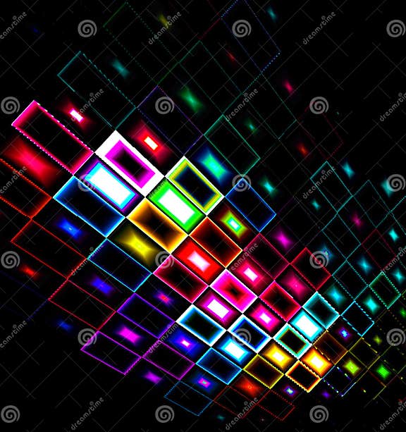 Multicolored Abstract Design Focus Down Stock Illustration ...