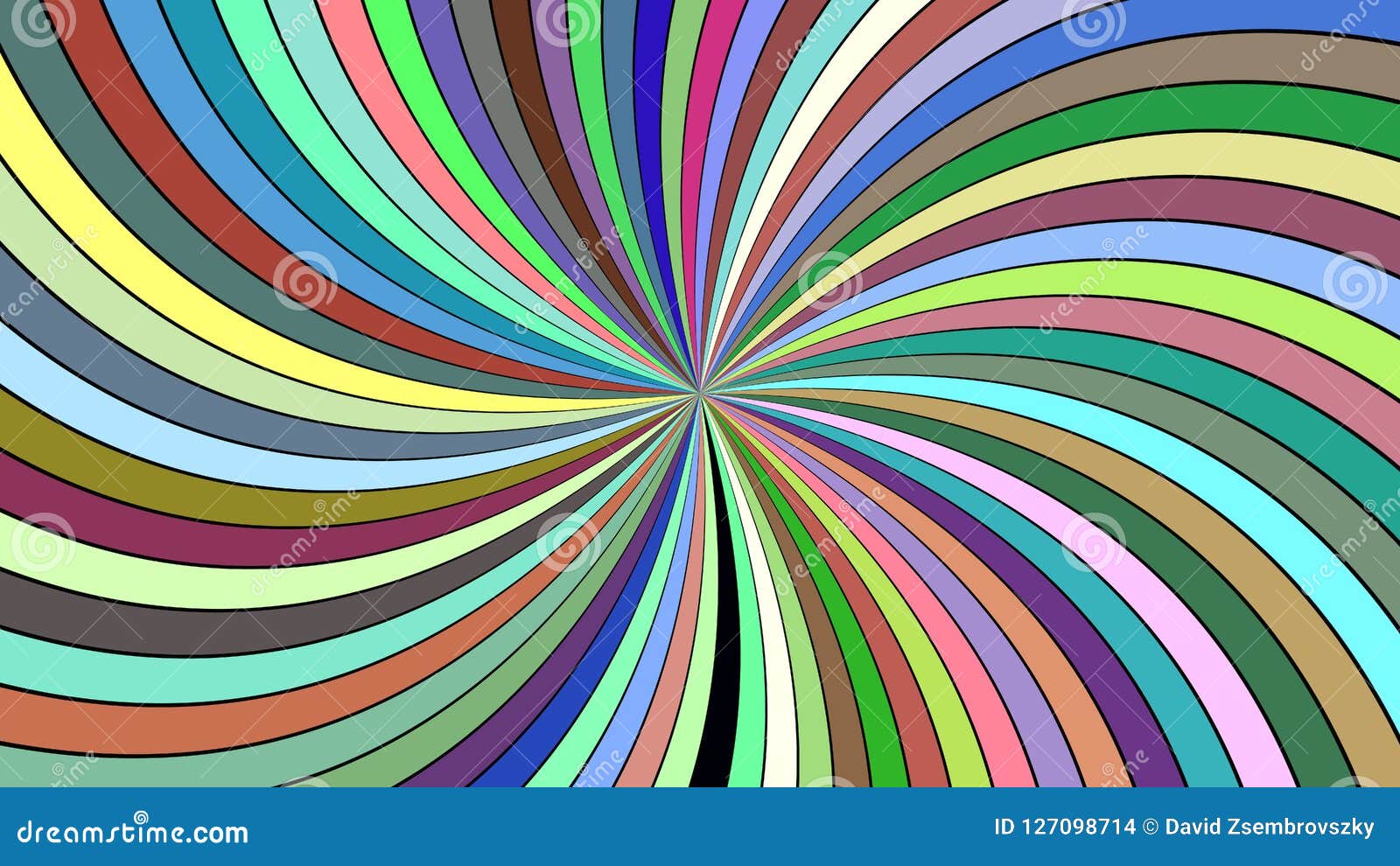 Multicolored Abstract Psychedelic Swirl Background - Vector Graphic ...