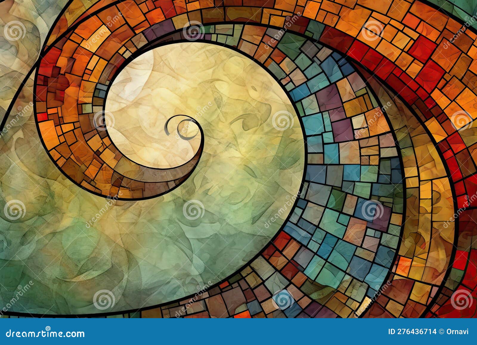 Multicolored Abstract Spiral. Art Background Stock Illustration ...