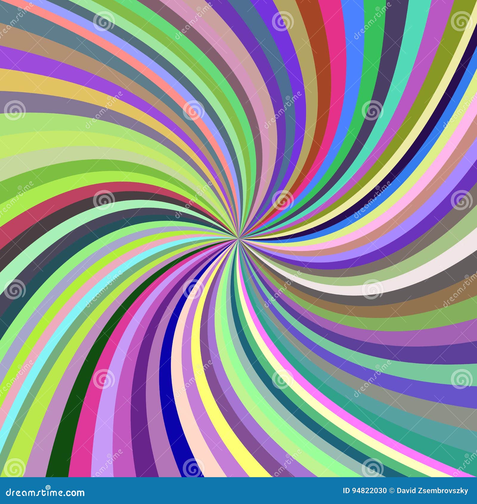 Multicolored Abstract Spiral Background Stock Vector - Illustration of ...