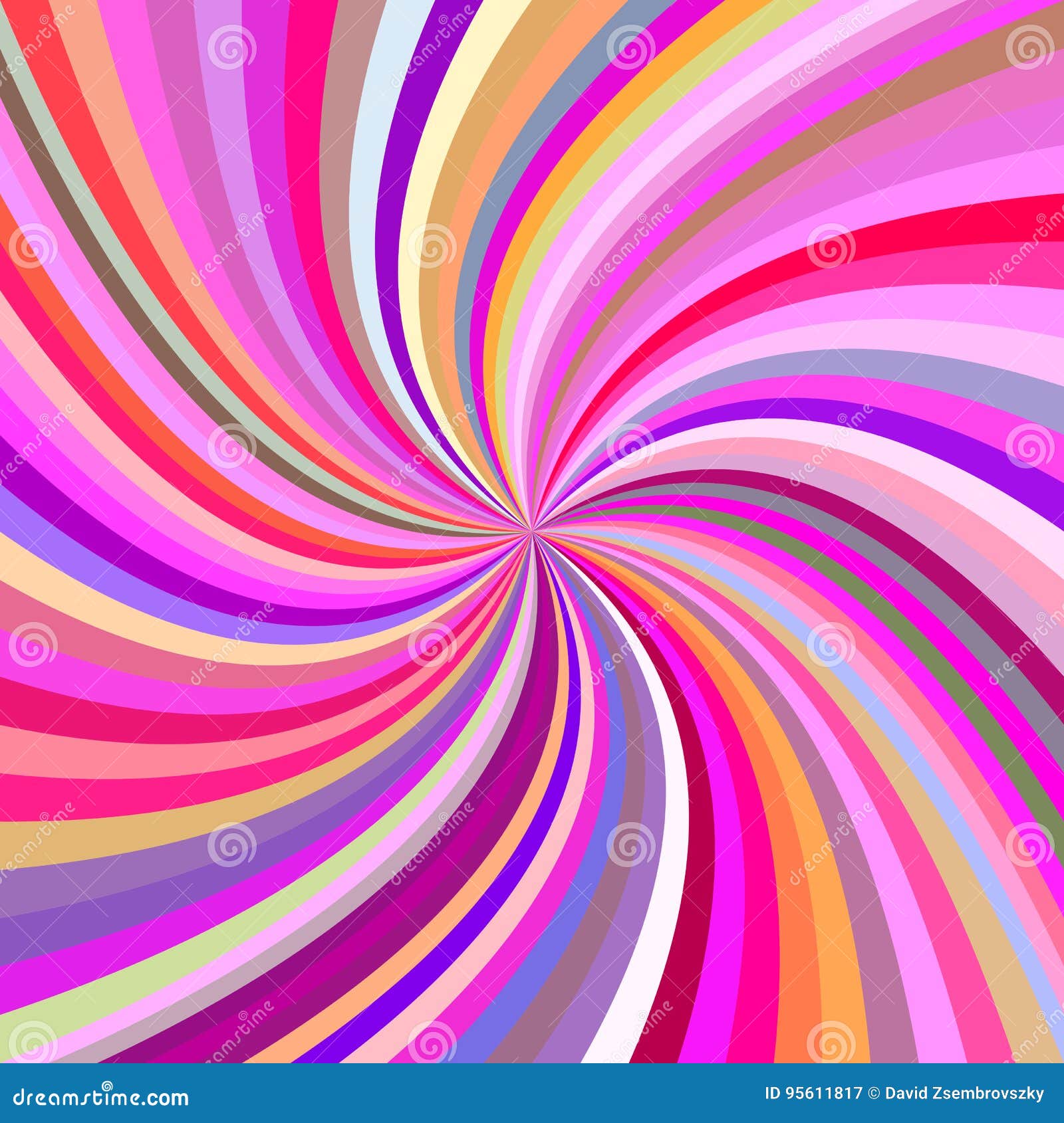 Multicolored Abstract Swirl Background Stock Vector - Illustration of ...