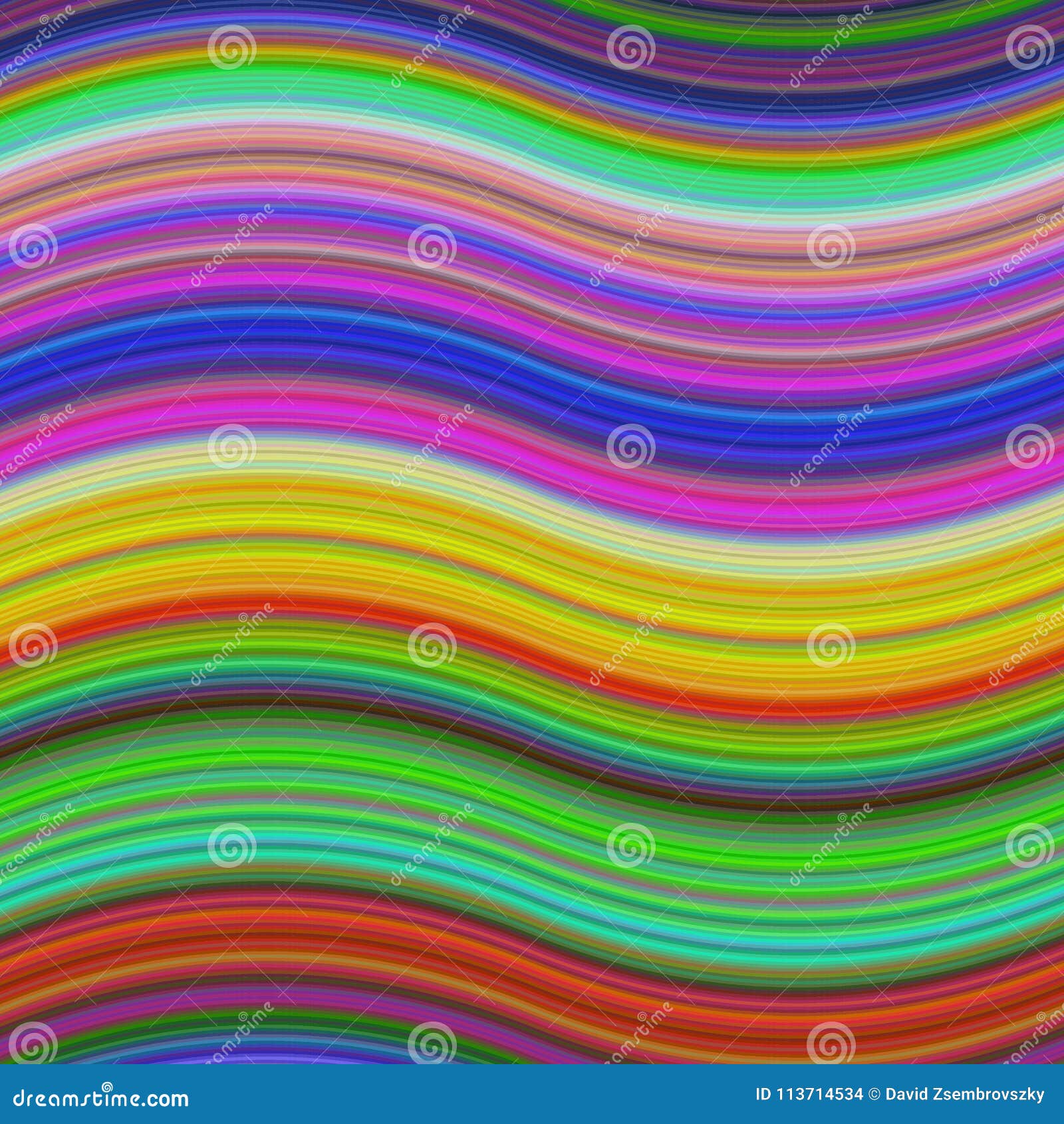 Multicolored Abstract Wave Background Stock Vector - Illustration of ...