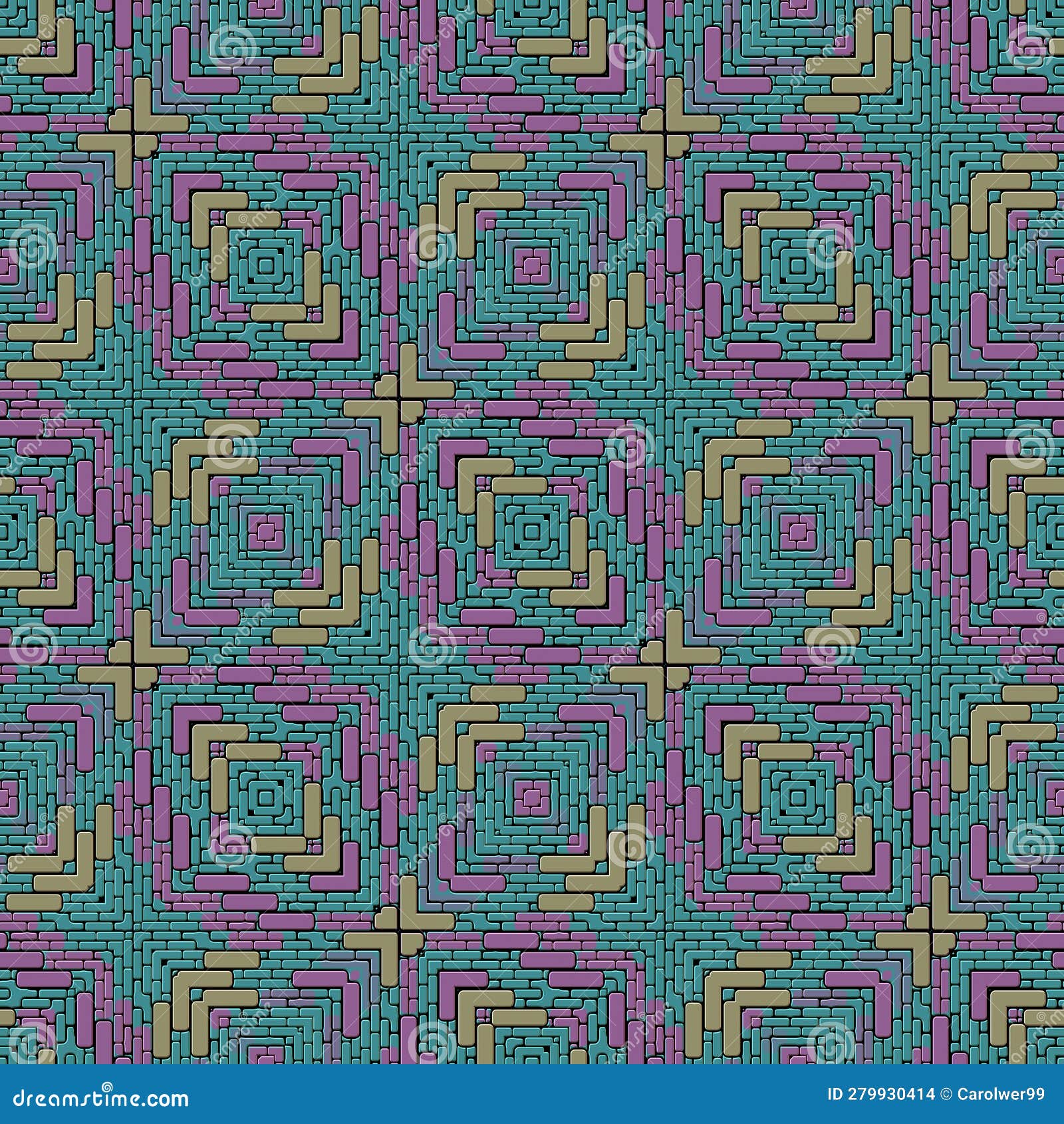 Multicolored American Native Maya Aztec Inca Pattern. Stonework Mosaic ...