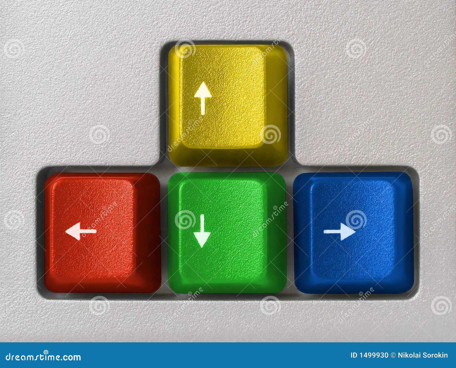 Multicolored Arrows (computer Keyboard) Stock Photo - Image of commerce ...