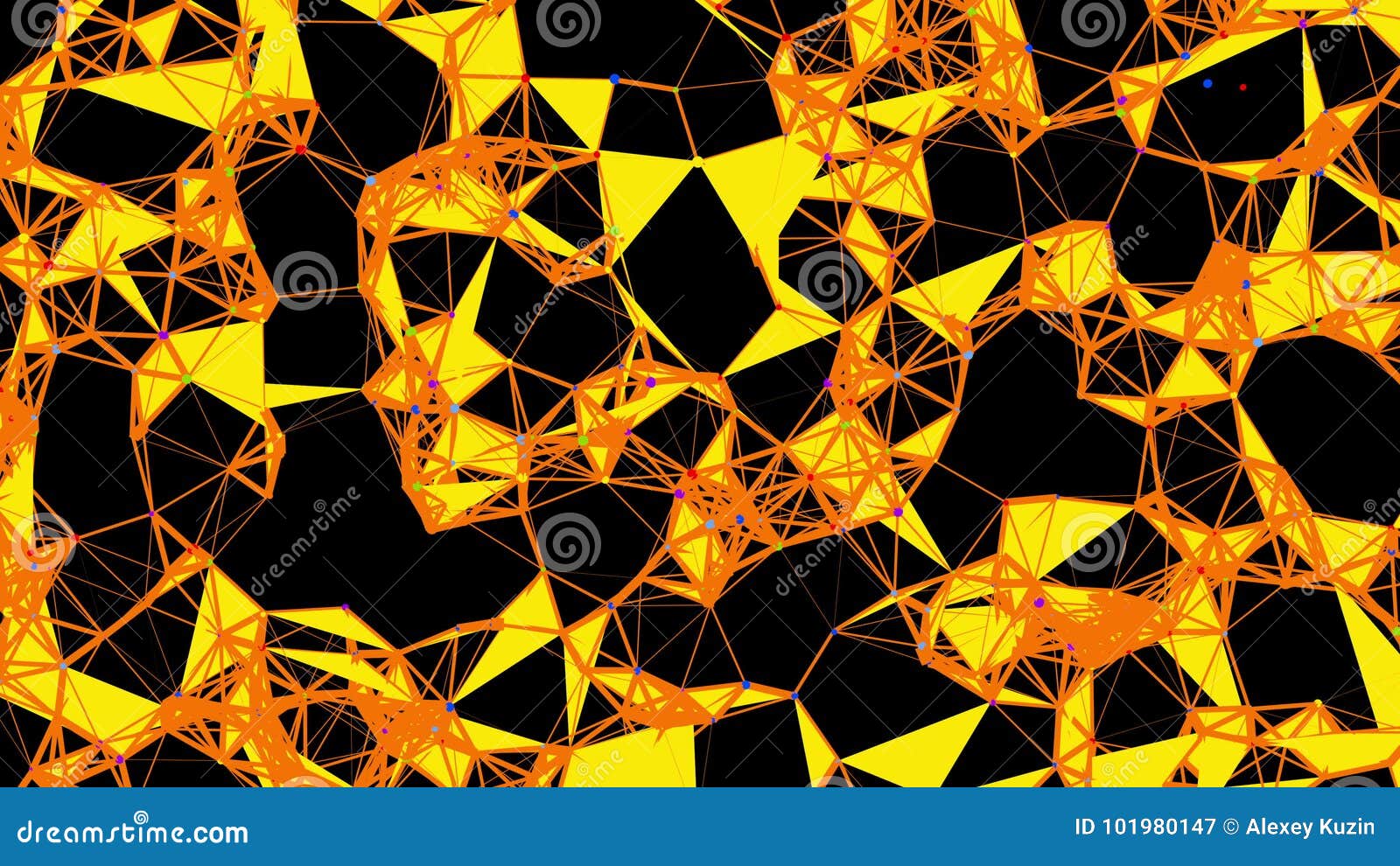 Multicolored Atomic Network Formation Stock Video - Video of fractal ...